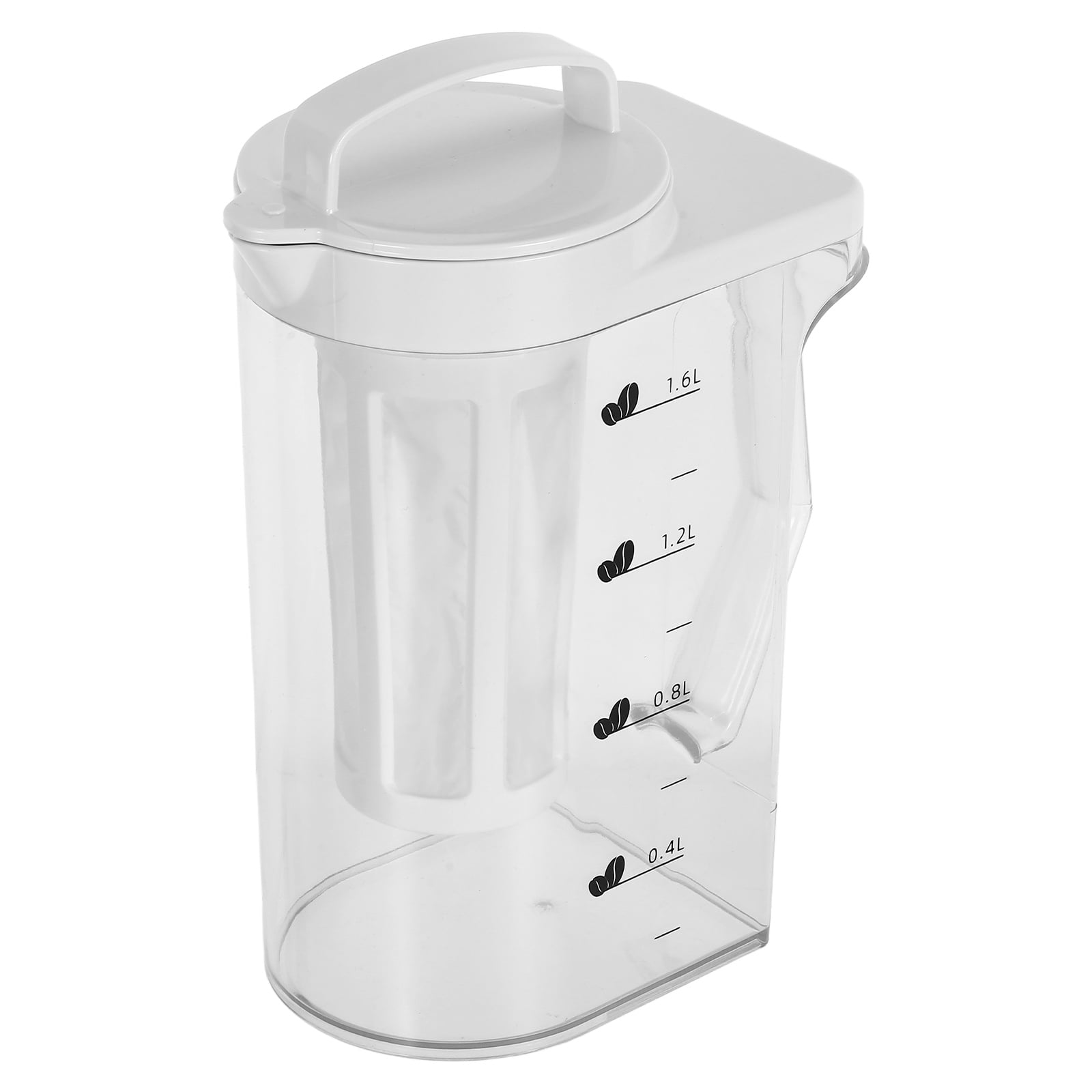 HOMEMAXS Plastic Pitcher with Lid Plastic Beverage Dispenser Pitcher ...