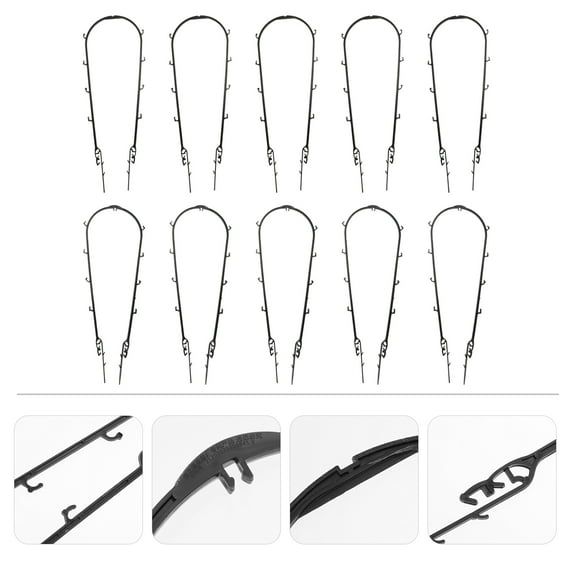 BEADCEST Plants Vines Arch Holder Plastic 10Pcs 17.3X5.9In - Walmart.com
