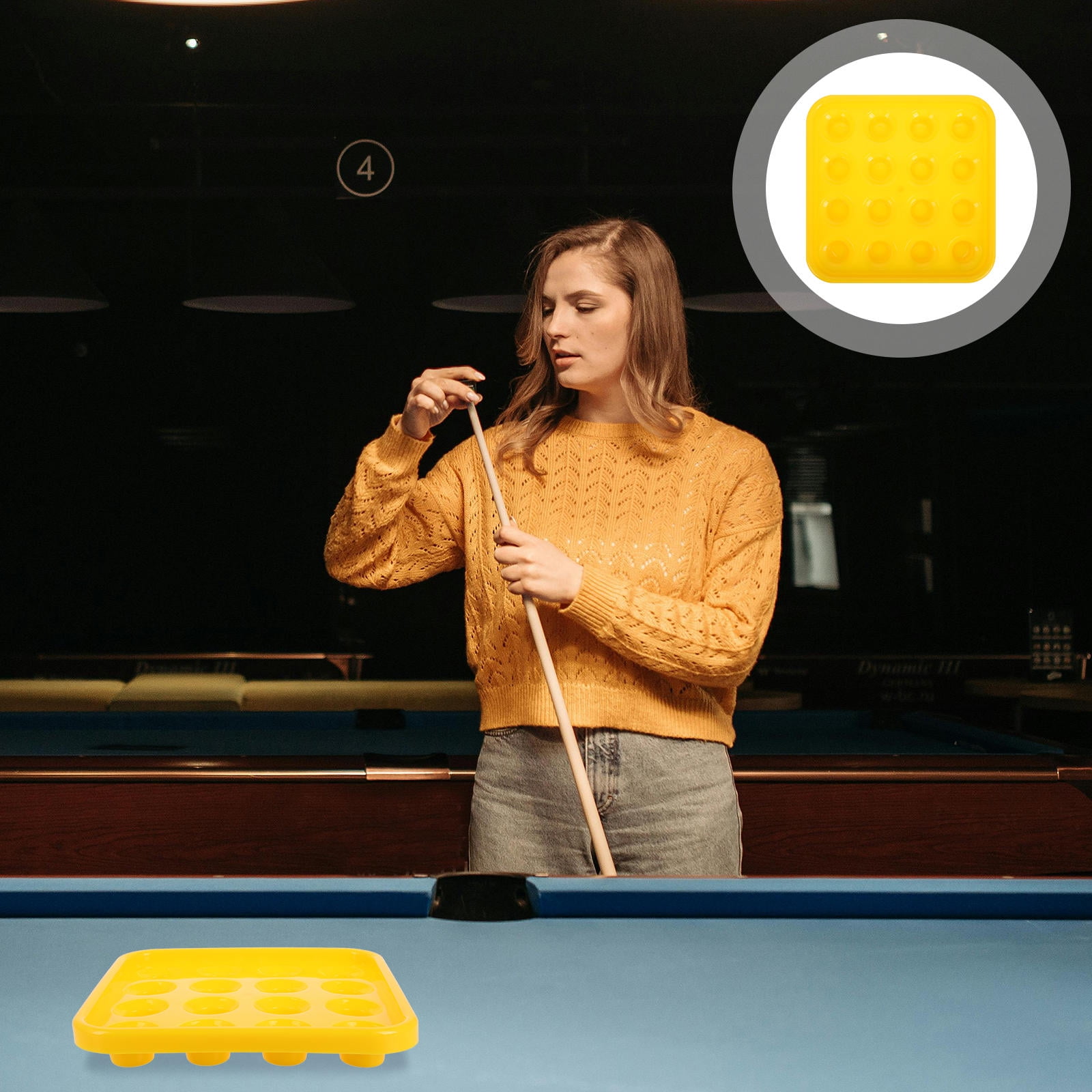 HOMEMAXS Plastic Pool Balls Carrying Tray Billiard Ball Storage Tray ...