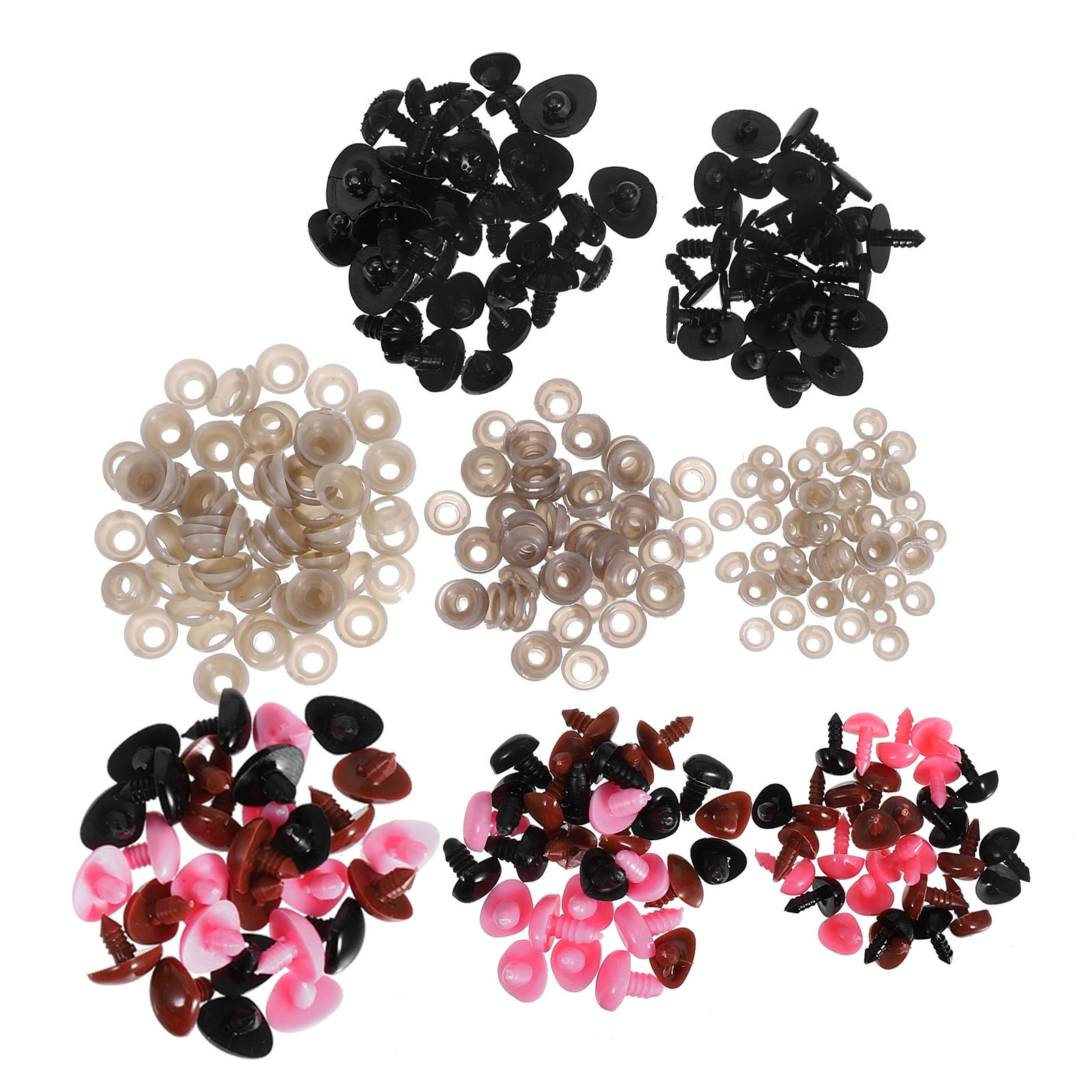 Plastic Safety Nose for DIY Crochet Toys and Stuffed Animals Assorted ...
