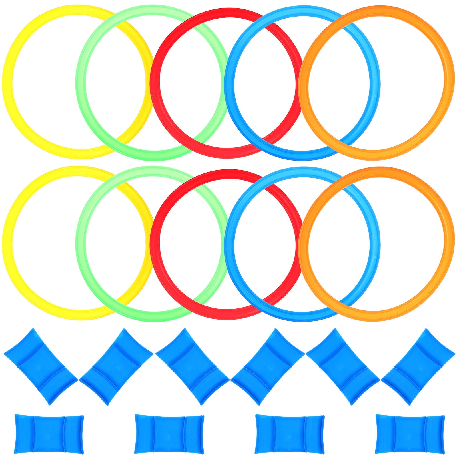 HOMEMAXS Plastic Throwing Rings Set for Fun Family Party Games and Kids ...