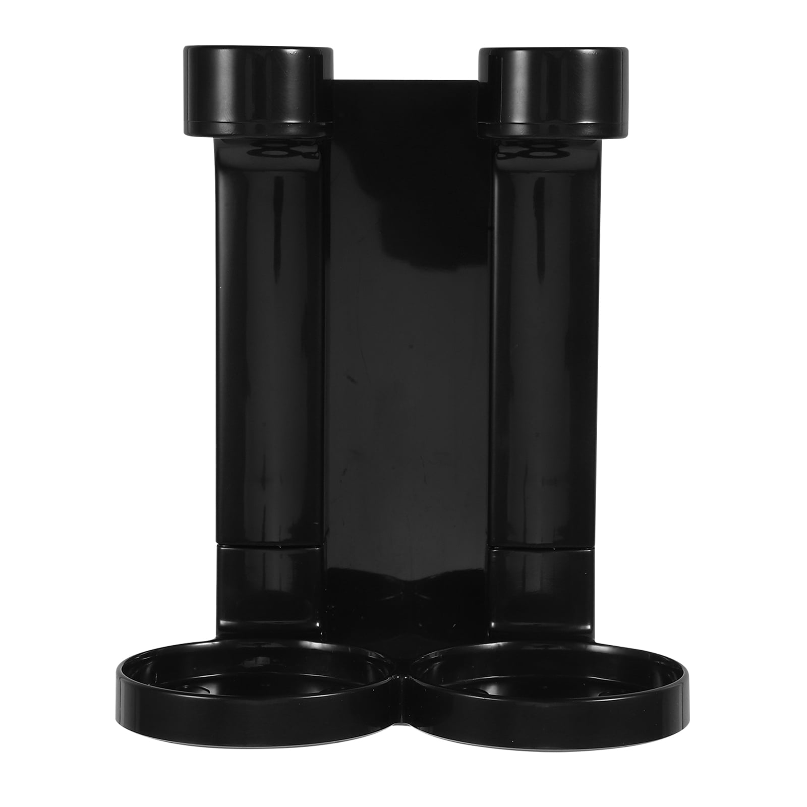HOMEMAXS Plastic Wall Bracket Dual-Compartment Soap Bottle Wall Stand ...