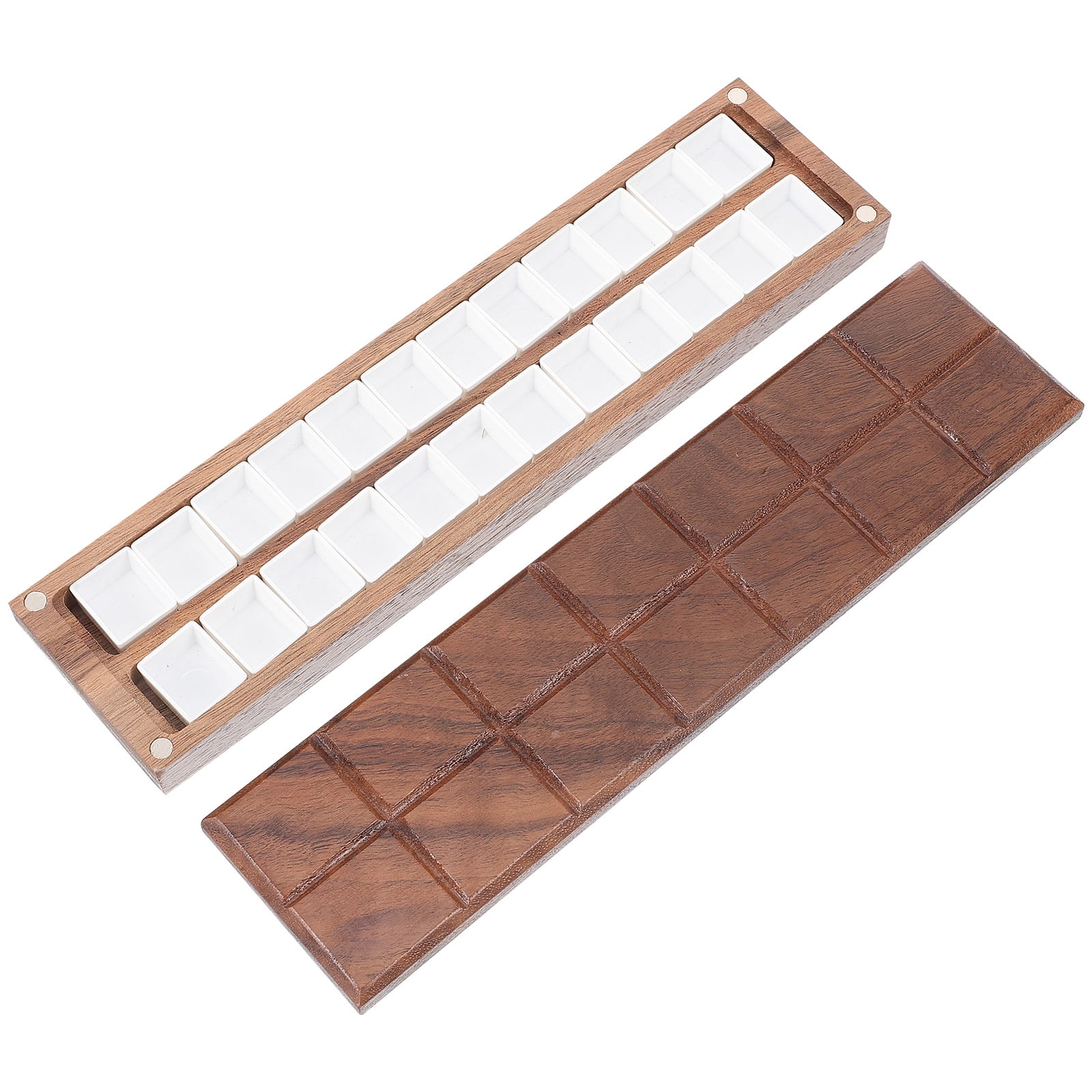 HOMEMAXS Plastic Watercolor Mixing Box Reusable Pigment Box Empty ...