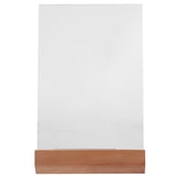 HOMEMAXS Acrylic Sign Holder with Wooden Base for Certificate Diploma ...