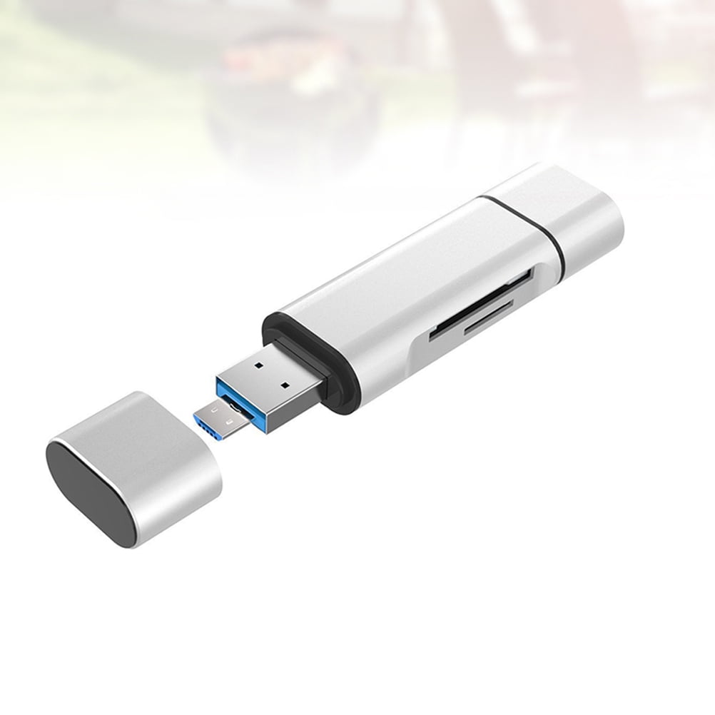 HOMEMAXS Portable 3 in 1 TypeC Micro USB Reader for Phone with Memory ...