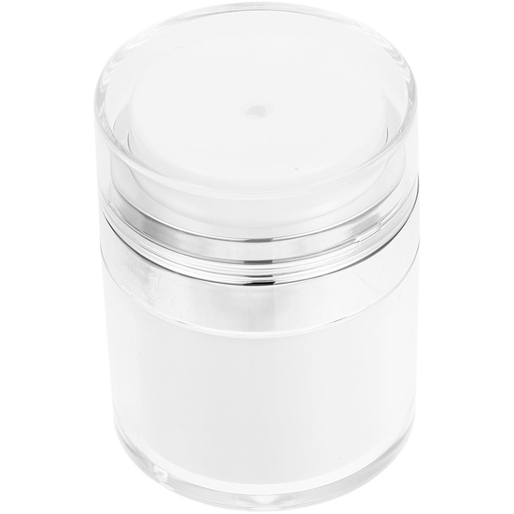 HOMEMAXS Portable Acrylic Lotion Jar with Airless Pump for Travel and ...