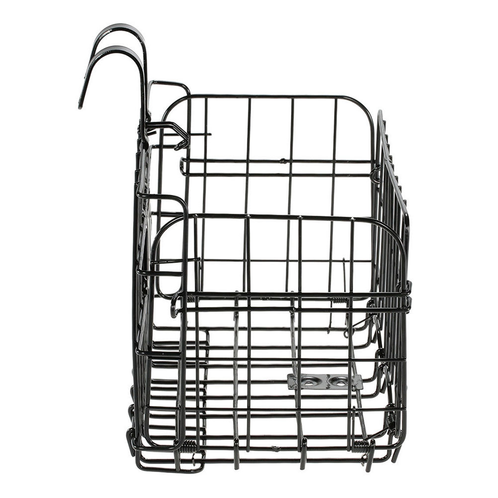 HOMEMAXS Portable Bike Basket Metal Bicycle Basket Detachable Bicycle ...