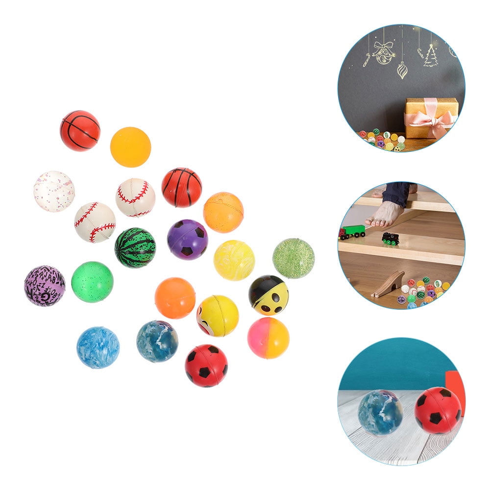 HOMEMAXS Portable Bounce Balls for Kids in Assorted Colors Made of Safe ...