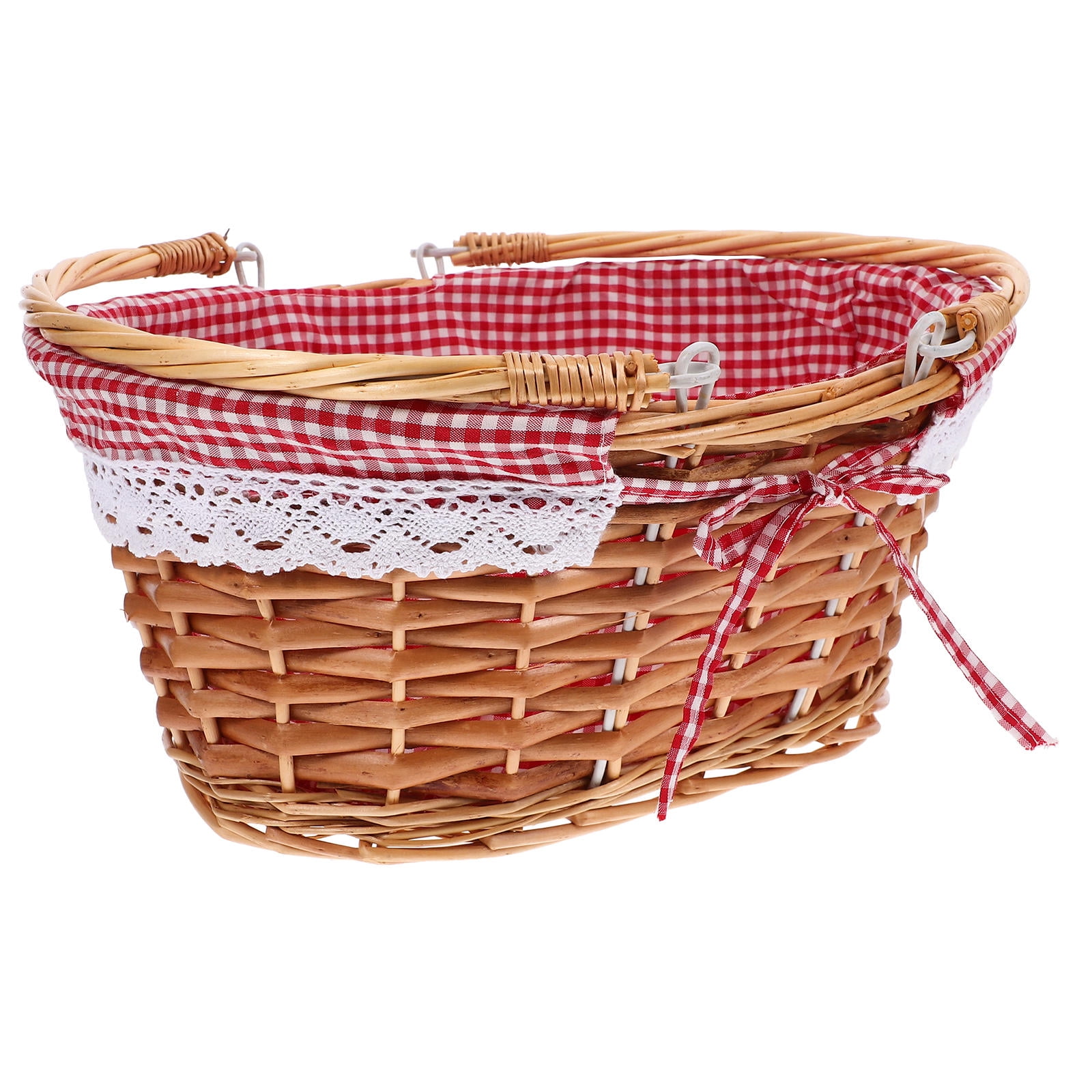 HOMEMAXS Portable Fruit Basket Sundries Storage Baskets Wicker ...