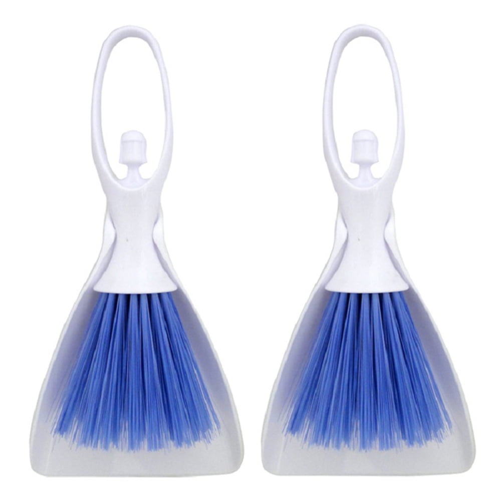 HOMEMAXS Portable Small Plastic Clean Brush Broom and Shovel Set with ...