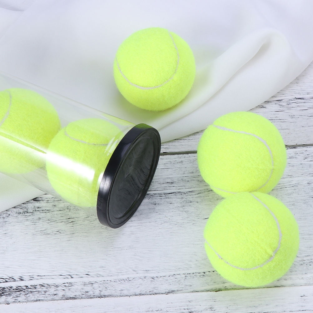 HOMEMAXS Portable Tennis Ball Holder with Lid Clear PVC Material for ...