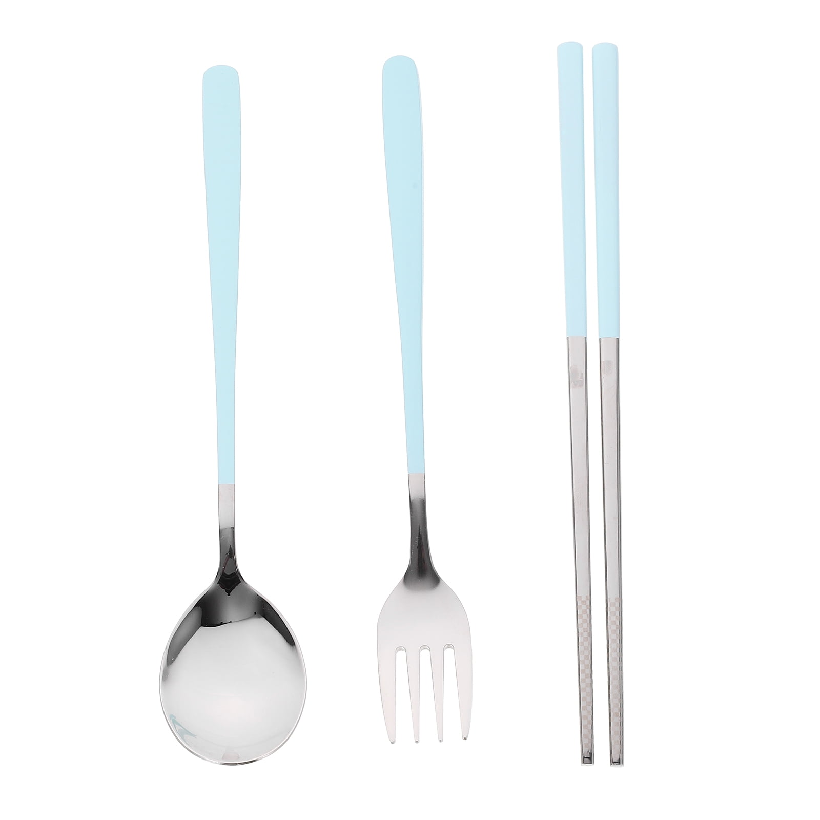 HOMEMAXS Portable Travel Cutlery Set with Case Stainless Steel Reusable ...