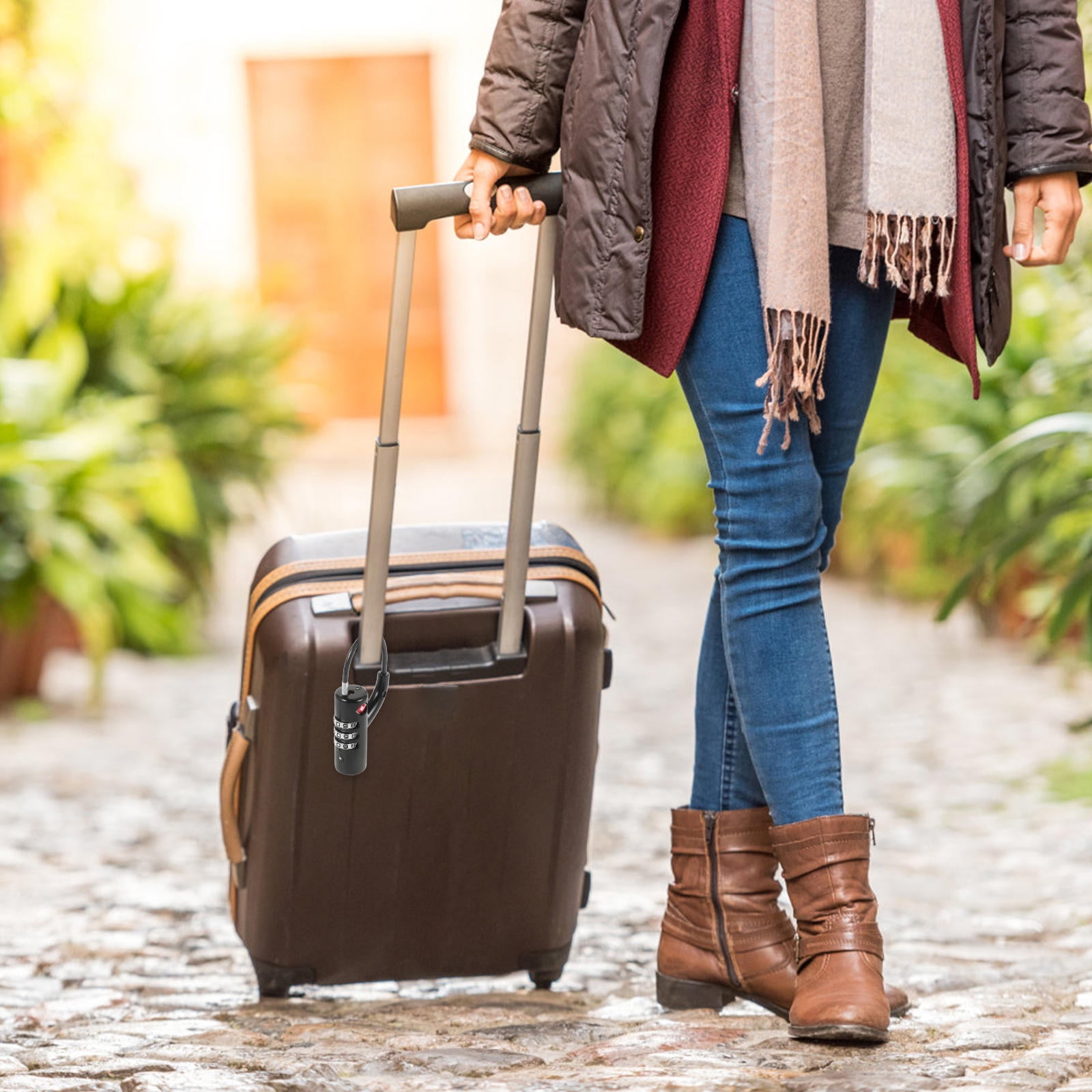 HOMEMAXS Portable Travel Lock Luggage Combination Lock Gym Locker Lock ...