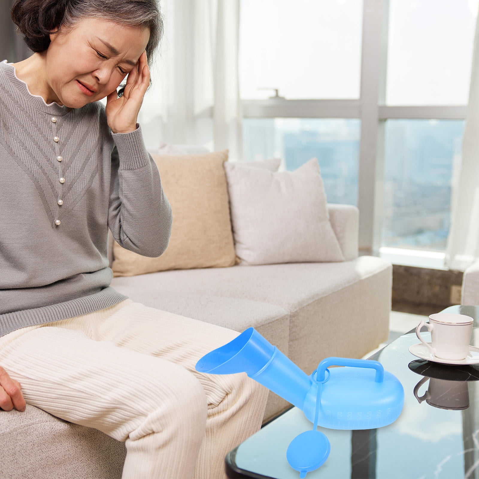 HOMEMAXS Portable Urine Bottle 2pcs Daily Use Urine Container for ...