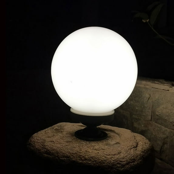 HOMEMAXS Post Mount Globe Light Fixture Exterior Pillar Light Globe ...