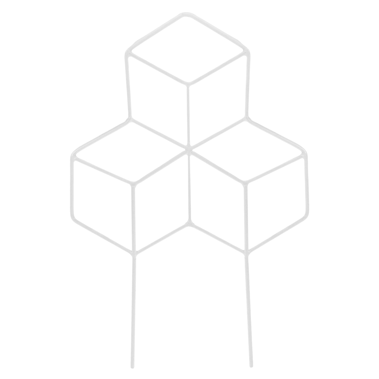 HOMEMAXS Potted Plant Stand Stake Ladder Expanding Shelf Indoor White ...