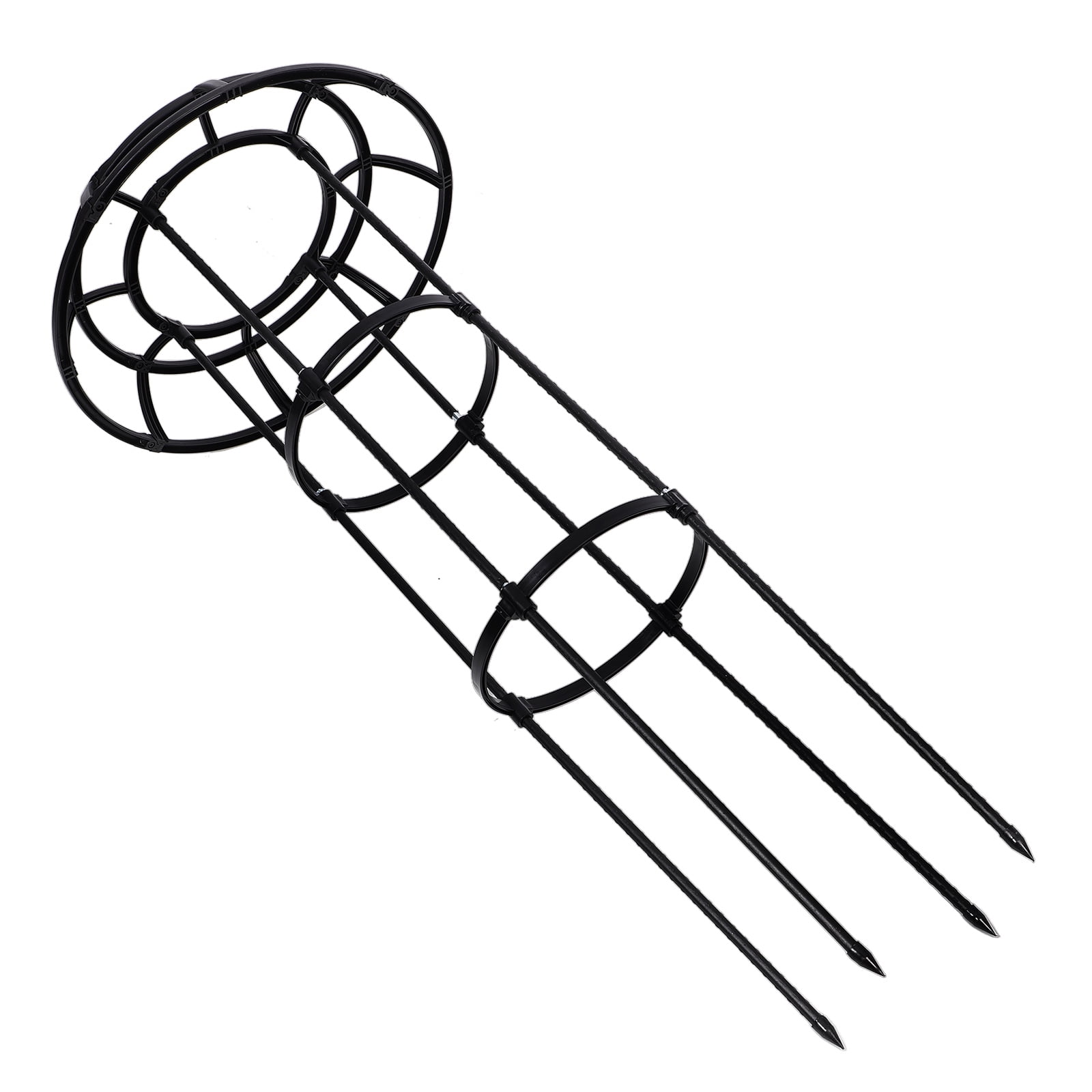 Black Plastic-Coated Iron Plant Trellis for Home Use Durable Climbing ...