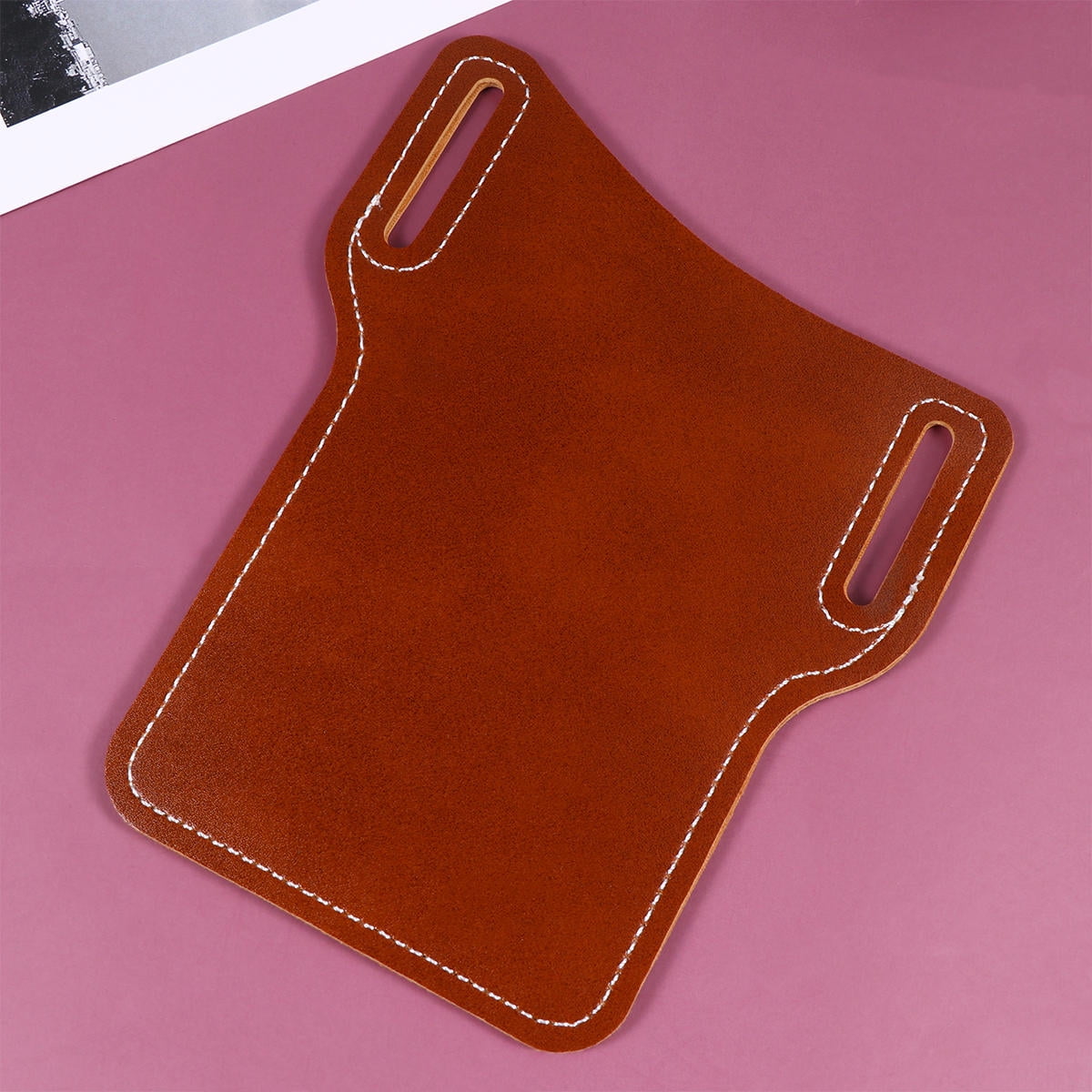 MOKKHNB Phone Pouch for Belt Cell Phone Pouch Purse Brown PU Leather ...