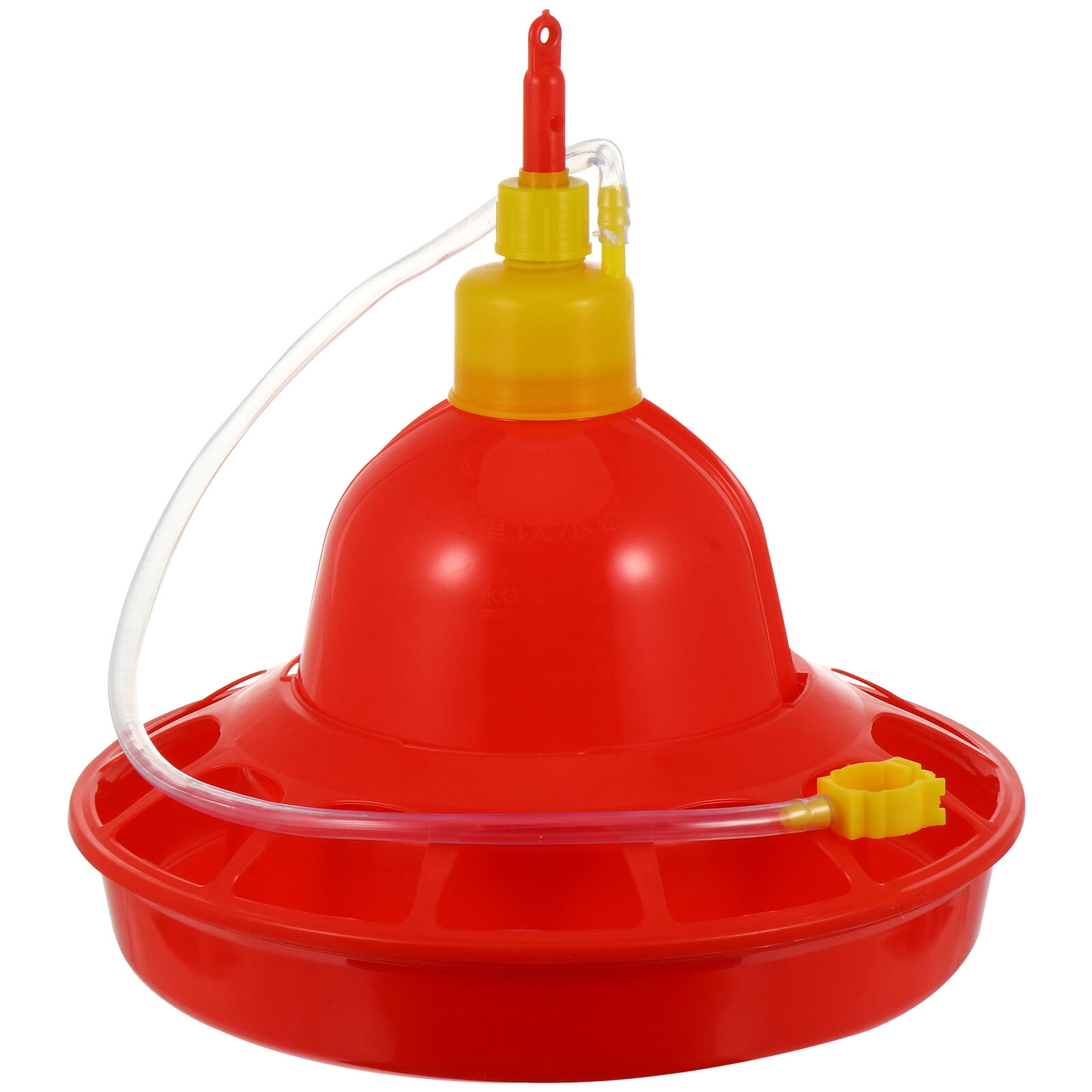 Plastic Poultry Water Feeder for Chicken Duck with Creative Design Red ...