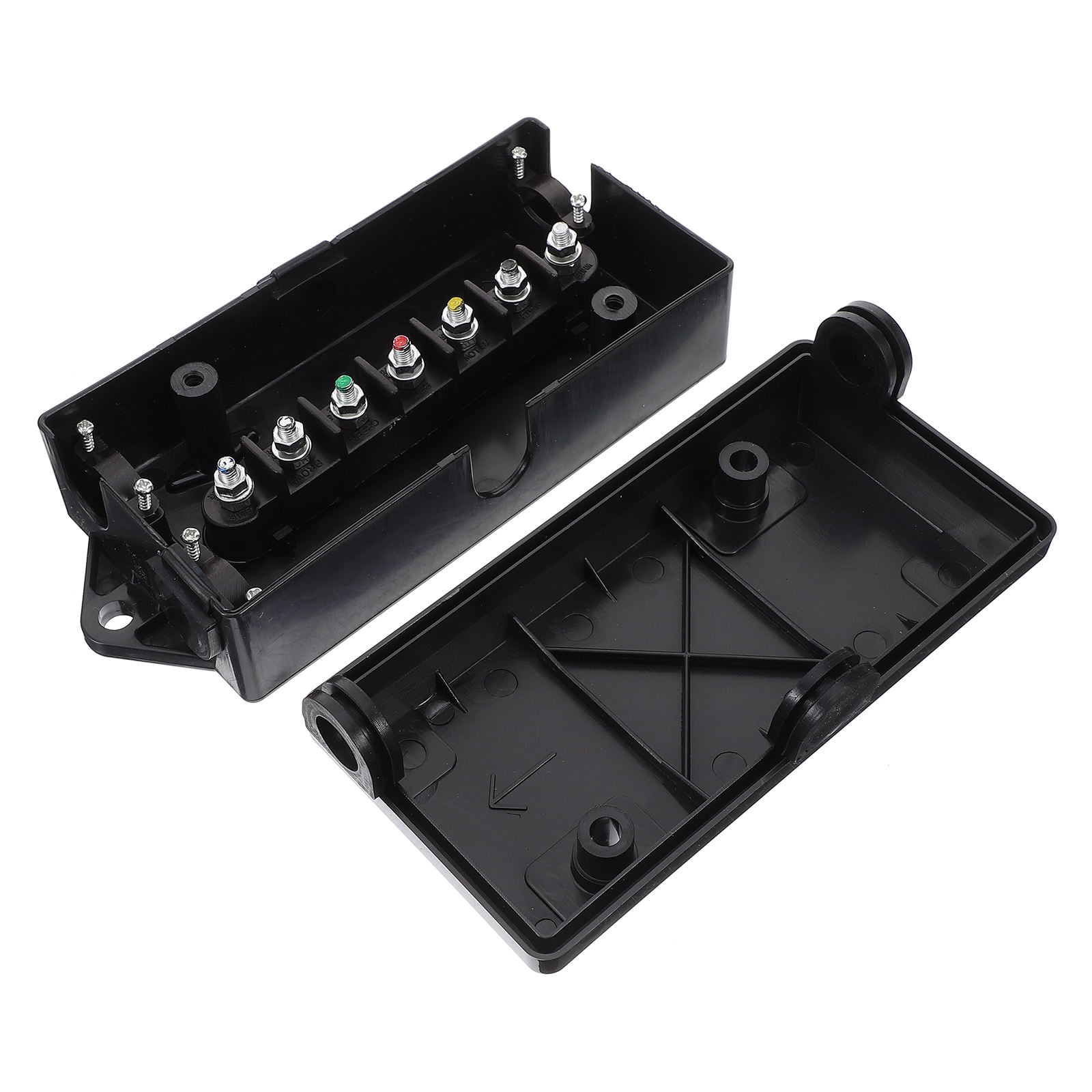 HOMEMAXS Power Junction Box Outdoor Electrical Box 7-way Electronics ...