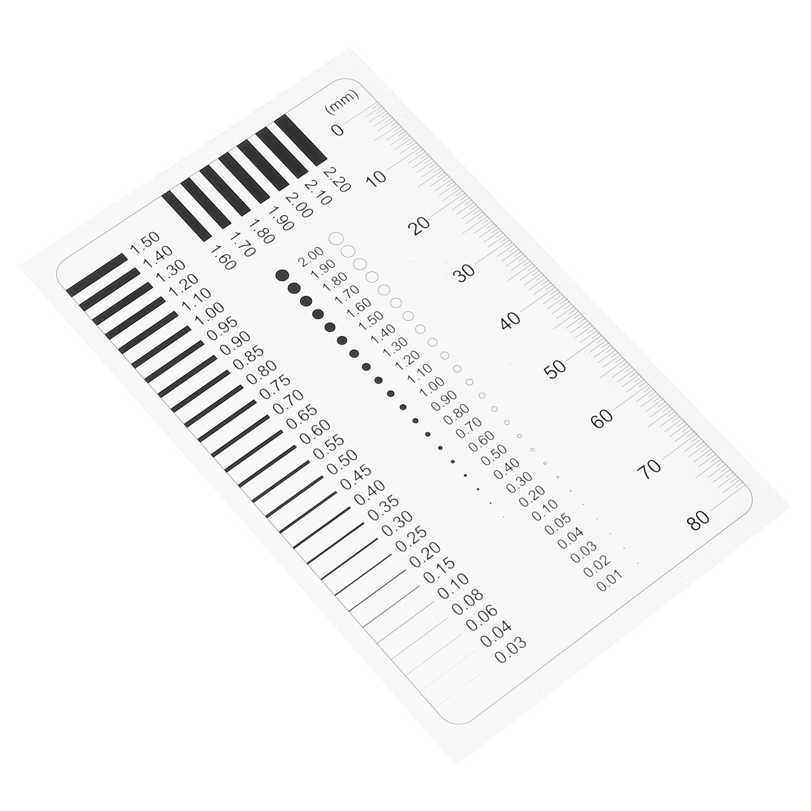 HOMEMAXS Precision Defect Detection Tool Badge Gauge Transparent Ruler ...