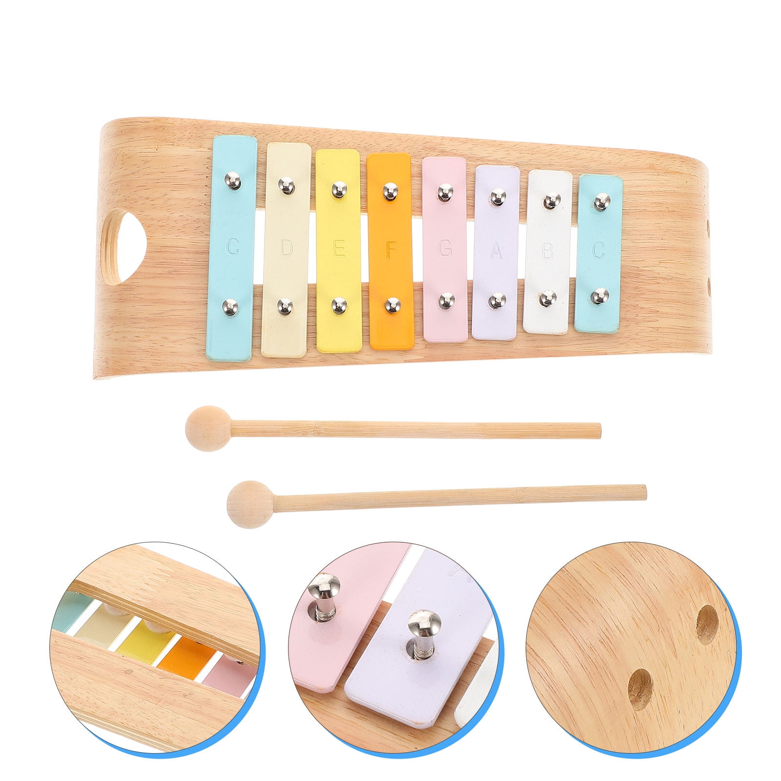 HOMEMAXS Premium Orff Instrument For Kids 8-Note Xylophone Montessori ...