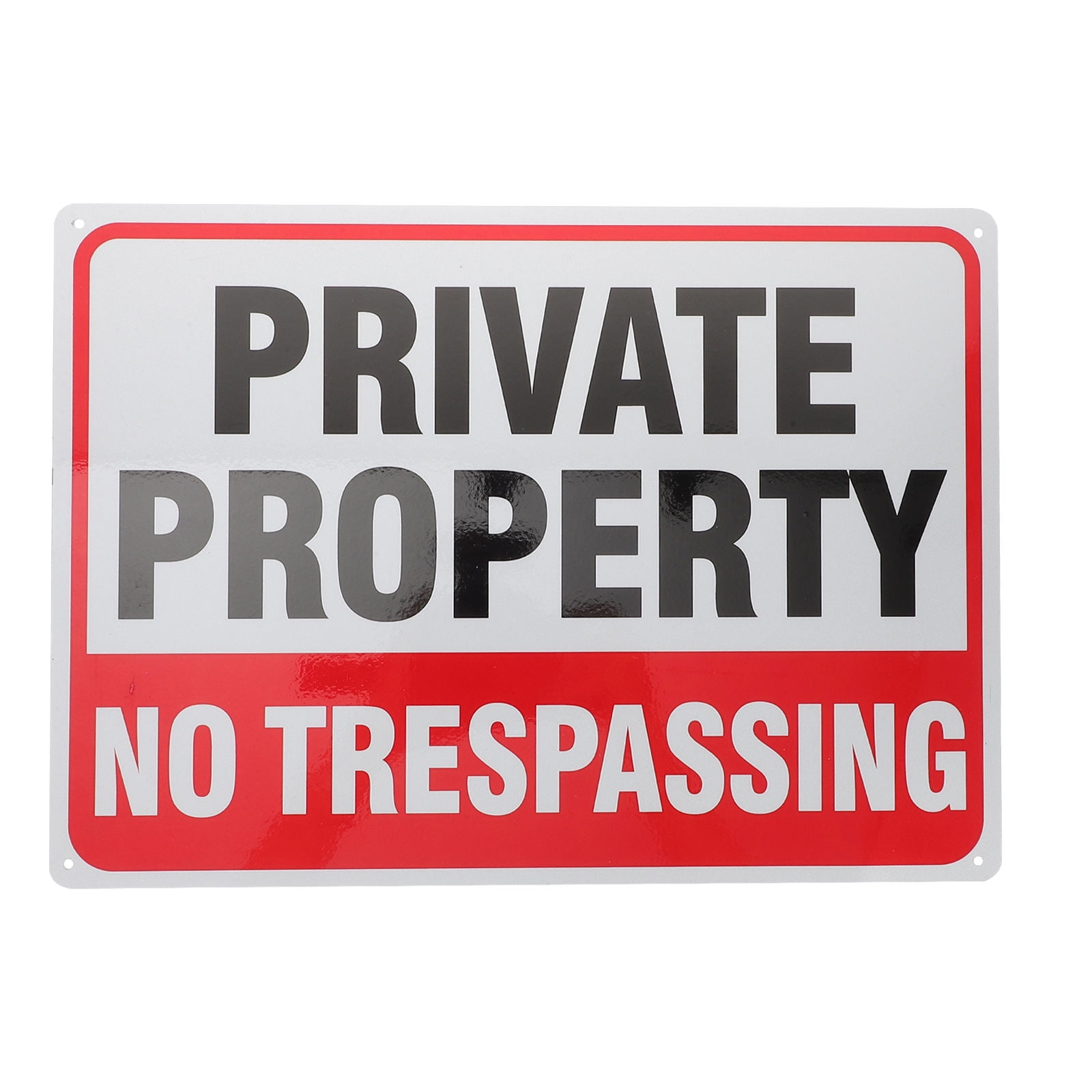 Private Property Warning Sign with Clear Lettering for Home Use ...
