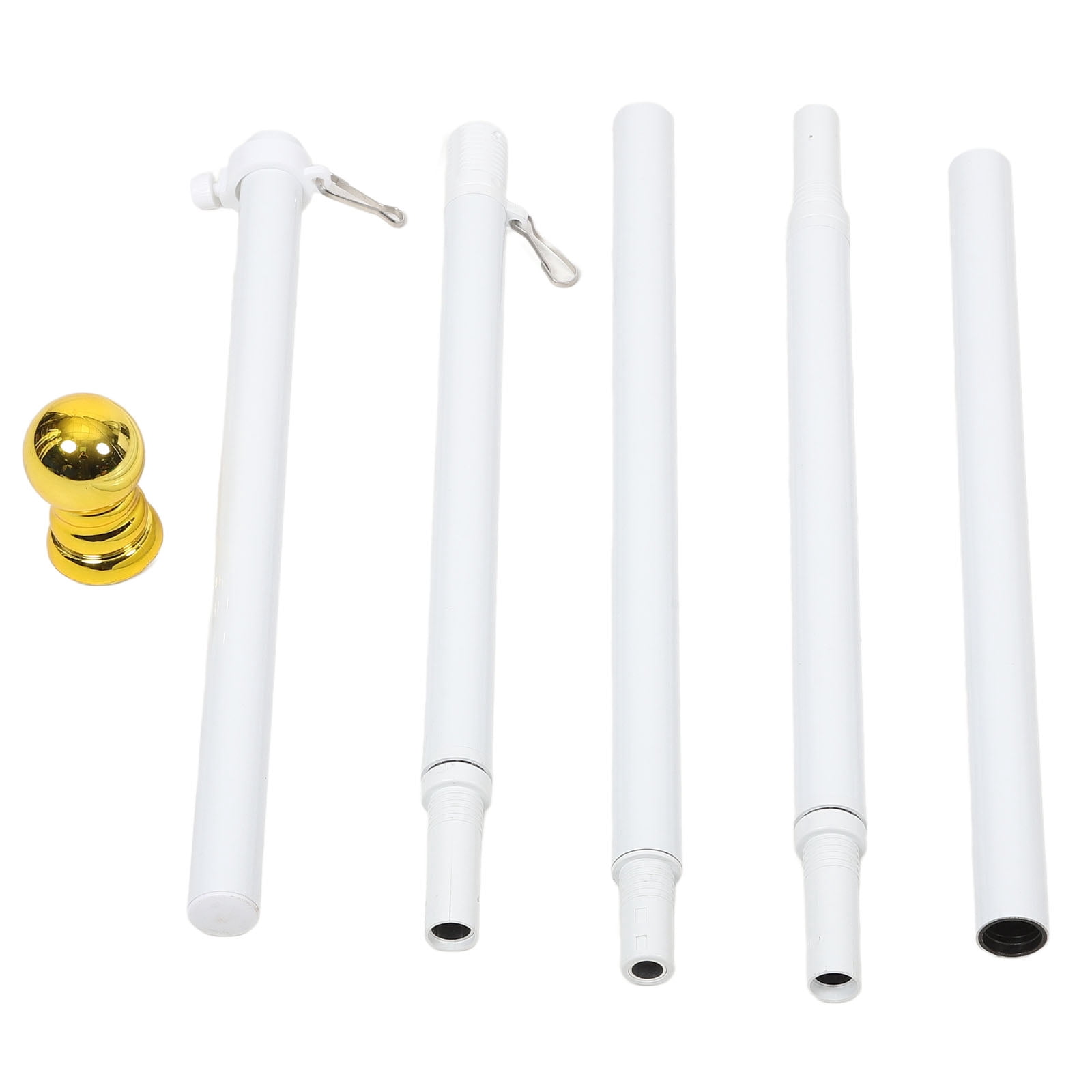 HOMEMAXS Professional Flag Pole Aluminium Alloy Flagpole Stand ...
