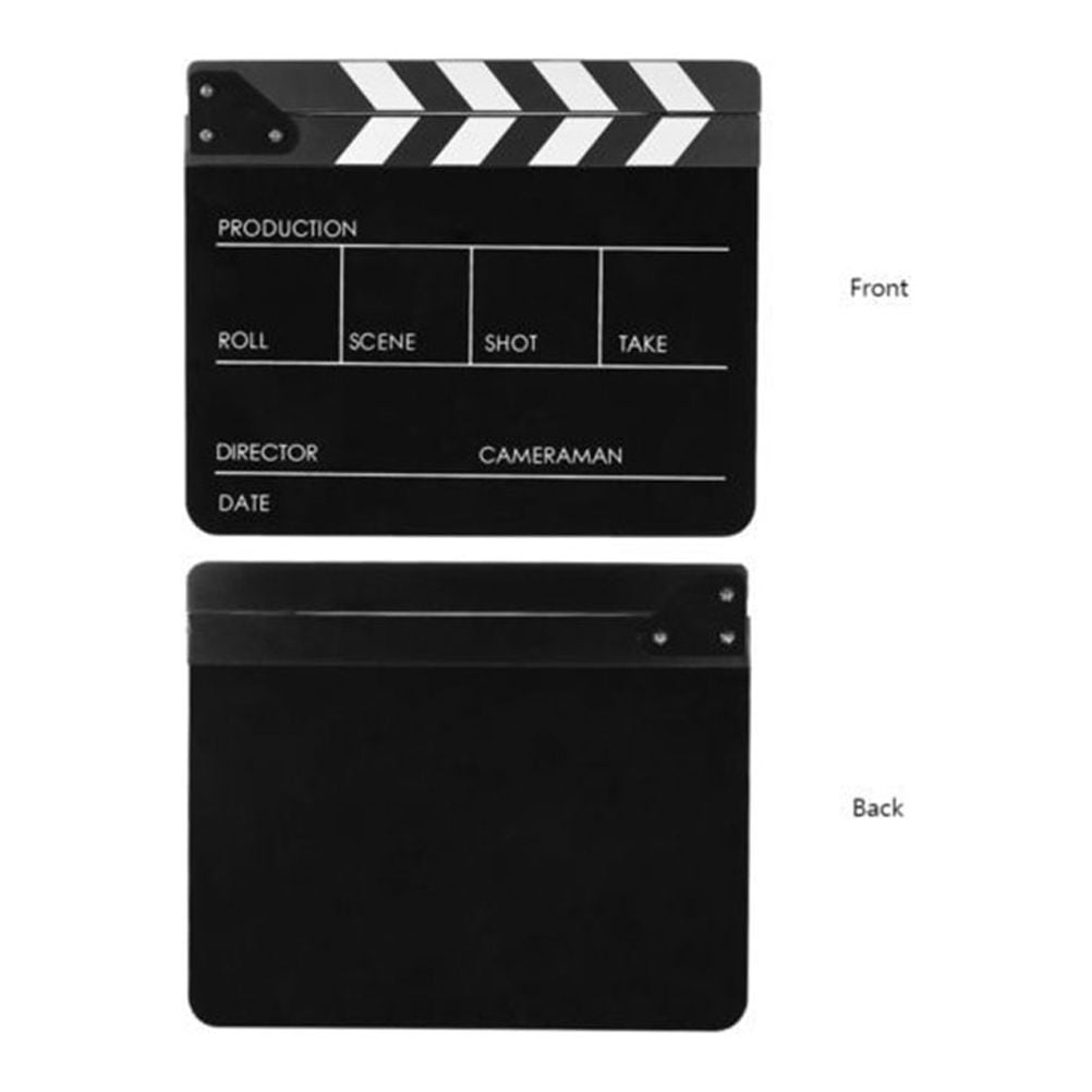 HOMEMAXS Prop Professional Clapper Board Film Clapperboard - Walmart.com