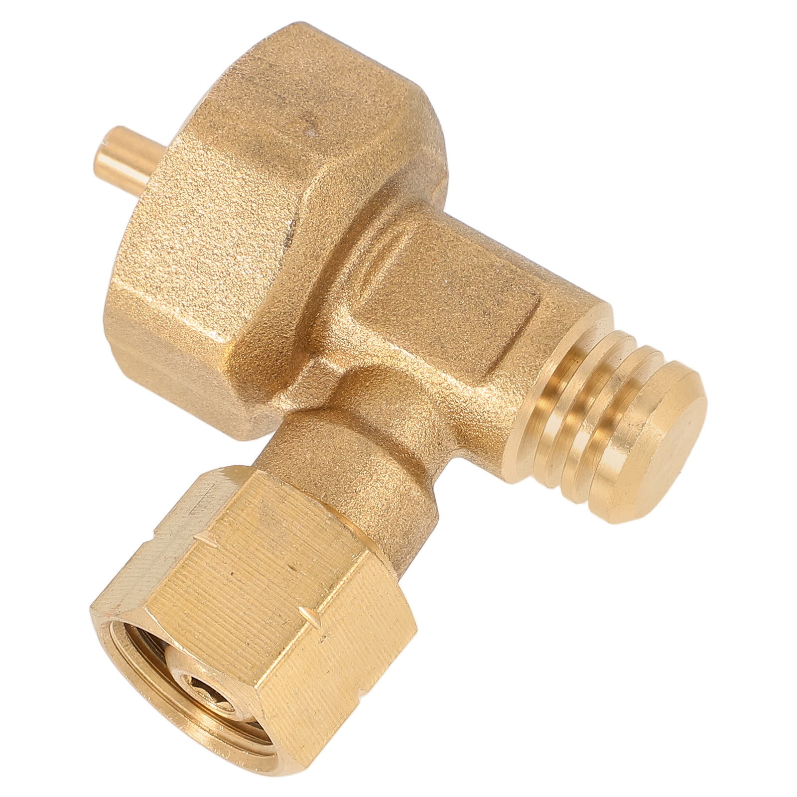 HOMEMAXS Propane Burner Elbow Adapter 90-Degree Brass Converter For Gas ...