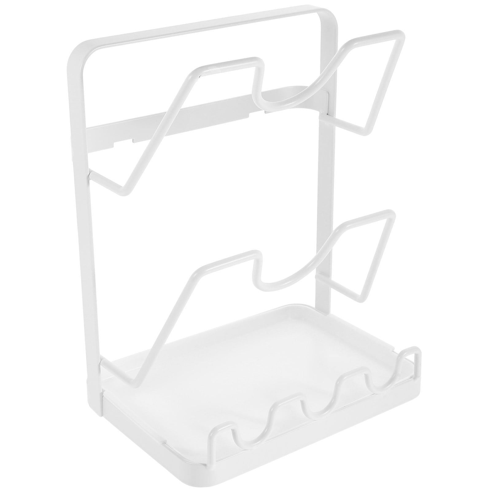 HOMEMAXS Punch-free Pot Lid Stand Kitchen Worktop Pot Lid Cutlery ...