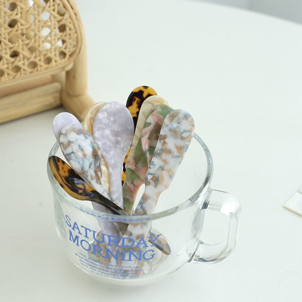 HOMEMAXS Purple Plastic Butter Spreader Spoon for Kitchen Use with ...