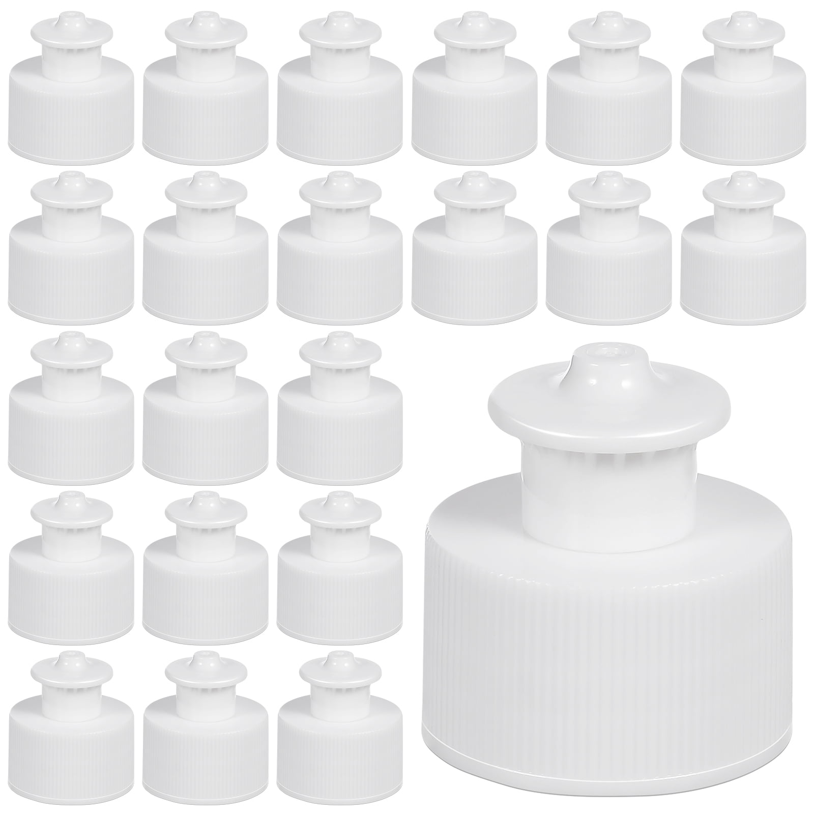 HOMEMAXS Push Pull Replacement Caps for Bottle PE Material 30pcs Leak ...