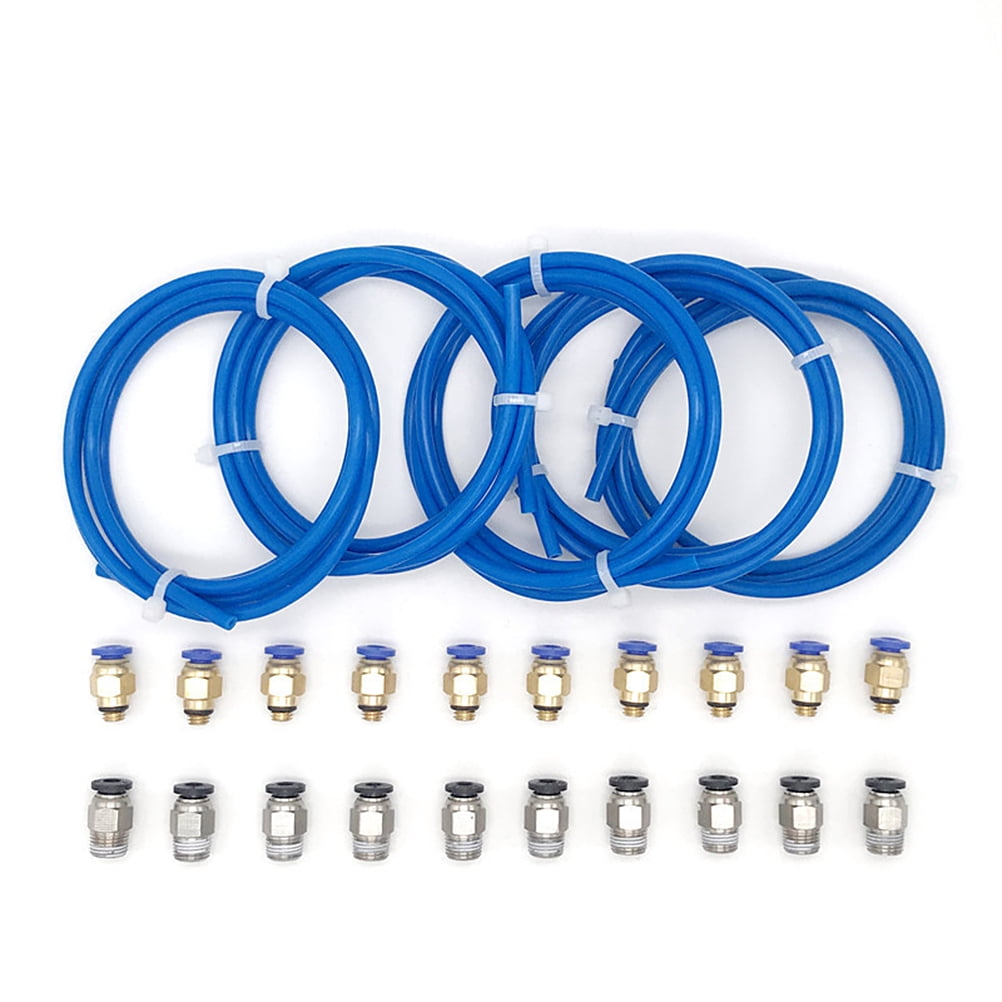 HOMEMAXS Quick Coupling PTFE Tube Set PC4- PC4-M10 Pneumatic Quick ...