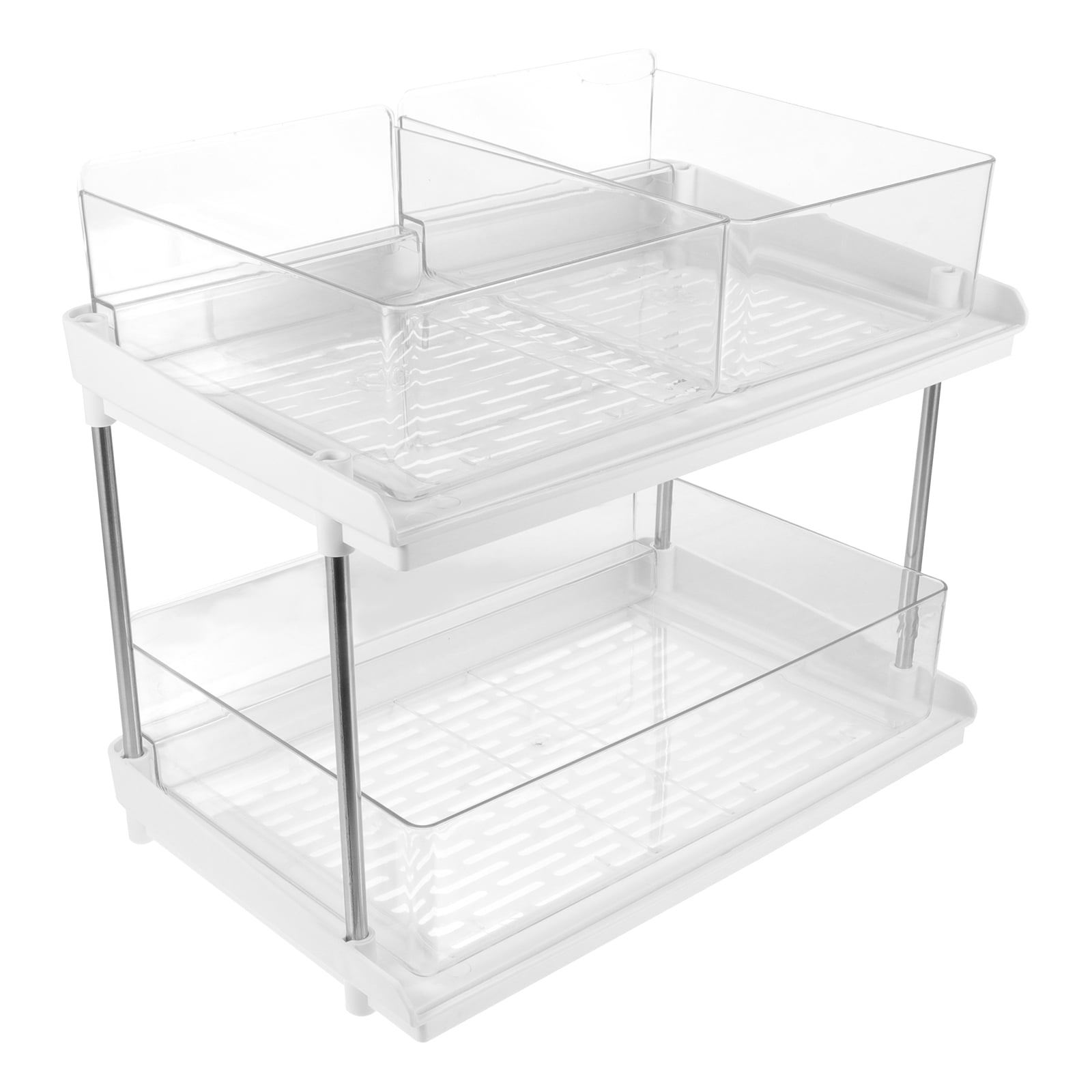 Rack Shelf Double-layer Drawer Storage Practical for Home Use Multi ...