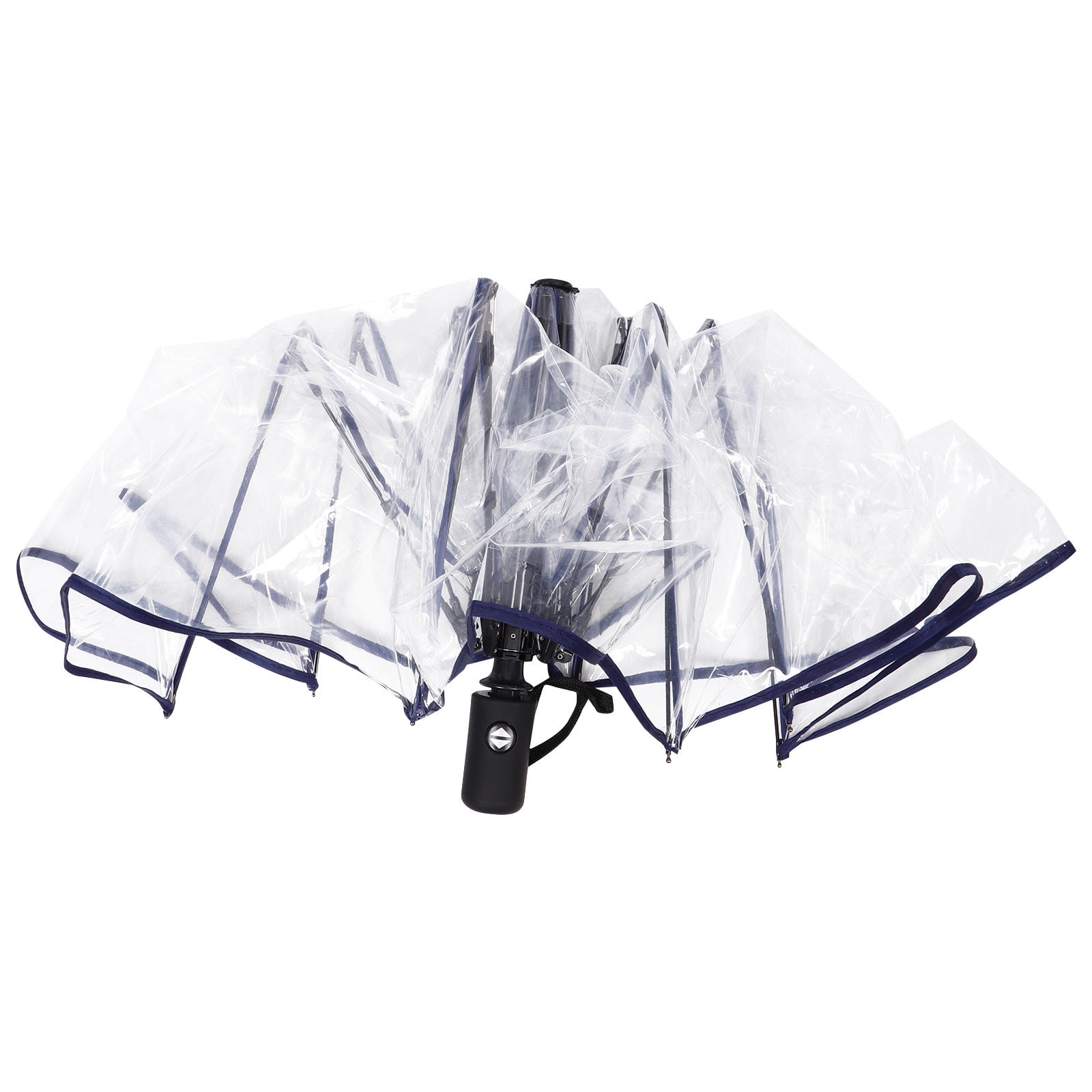 HOMEMAXS Rain Umbrella Dome Windproof Bubble Compact Folding Clear ...