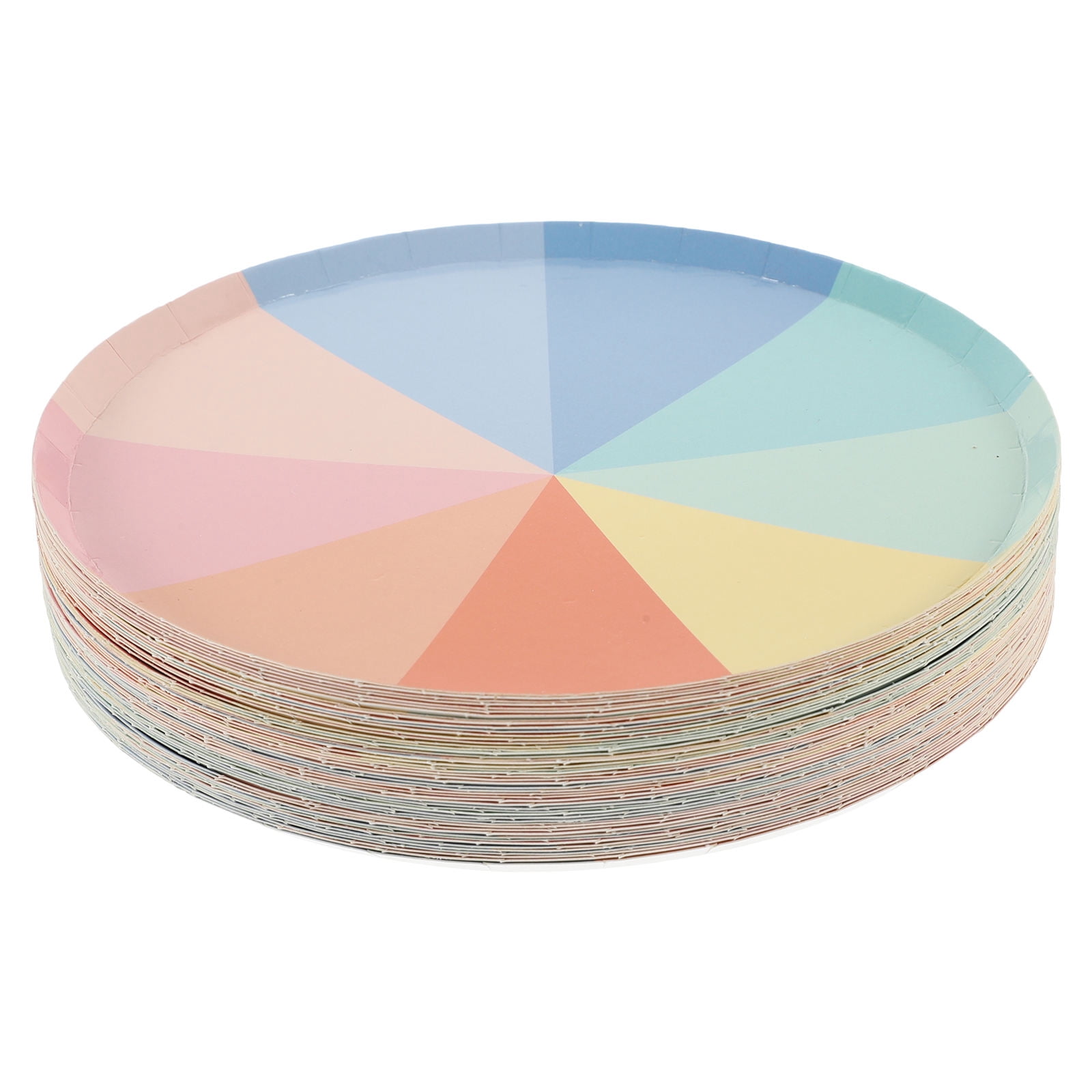 HOMEMAXS Rainbow Paper Plates for Parties and Gatherings Assorted Color ...
