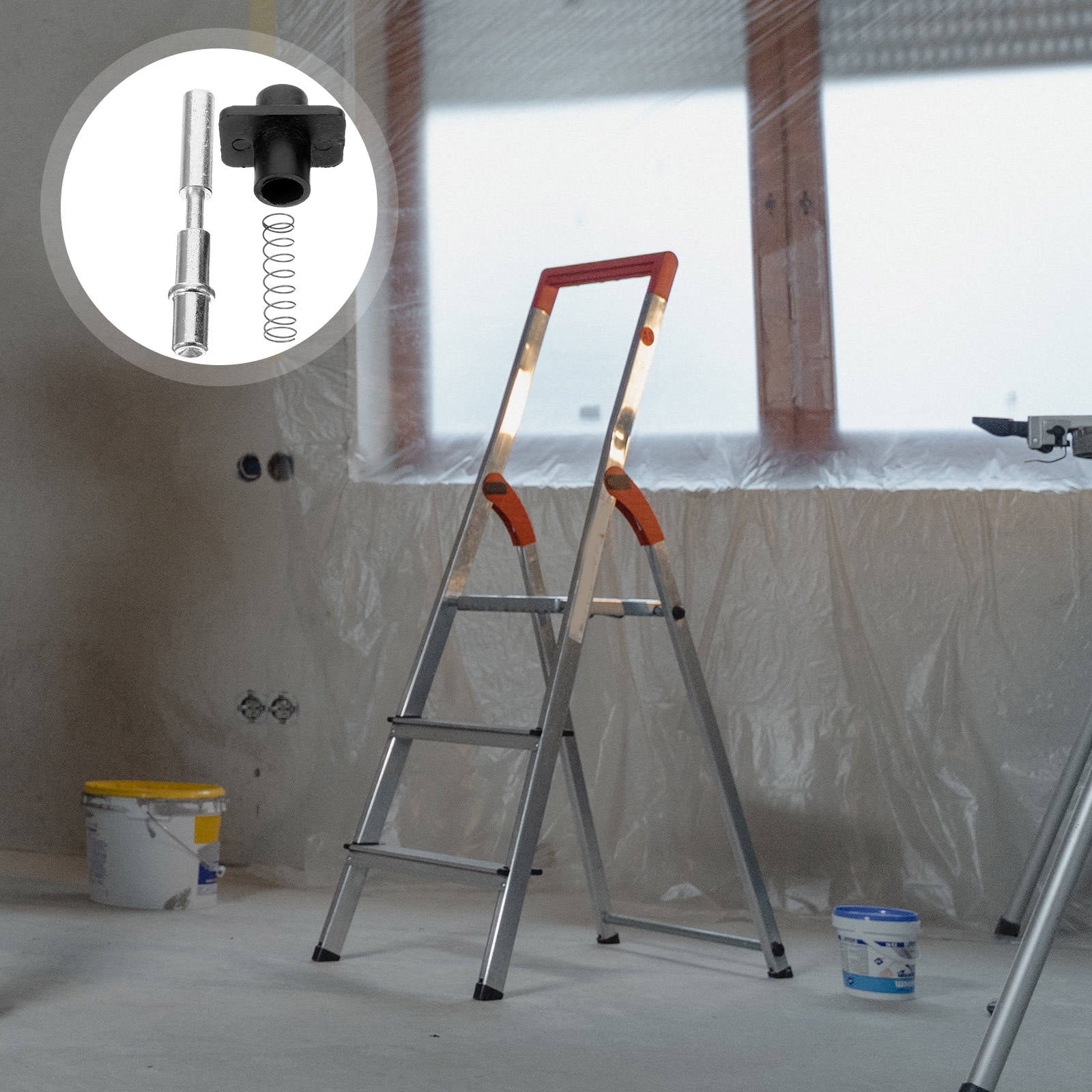 HOMEMAXS Raindrops 1 Set Extension Ladder Base Folding Ladder ...