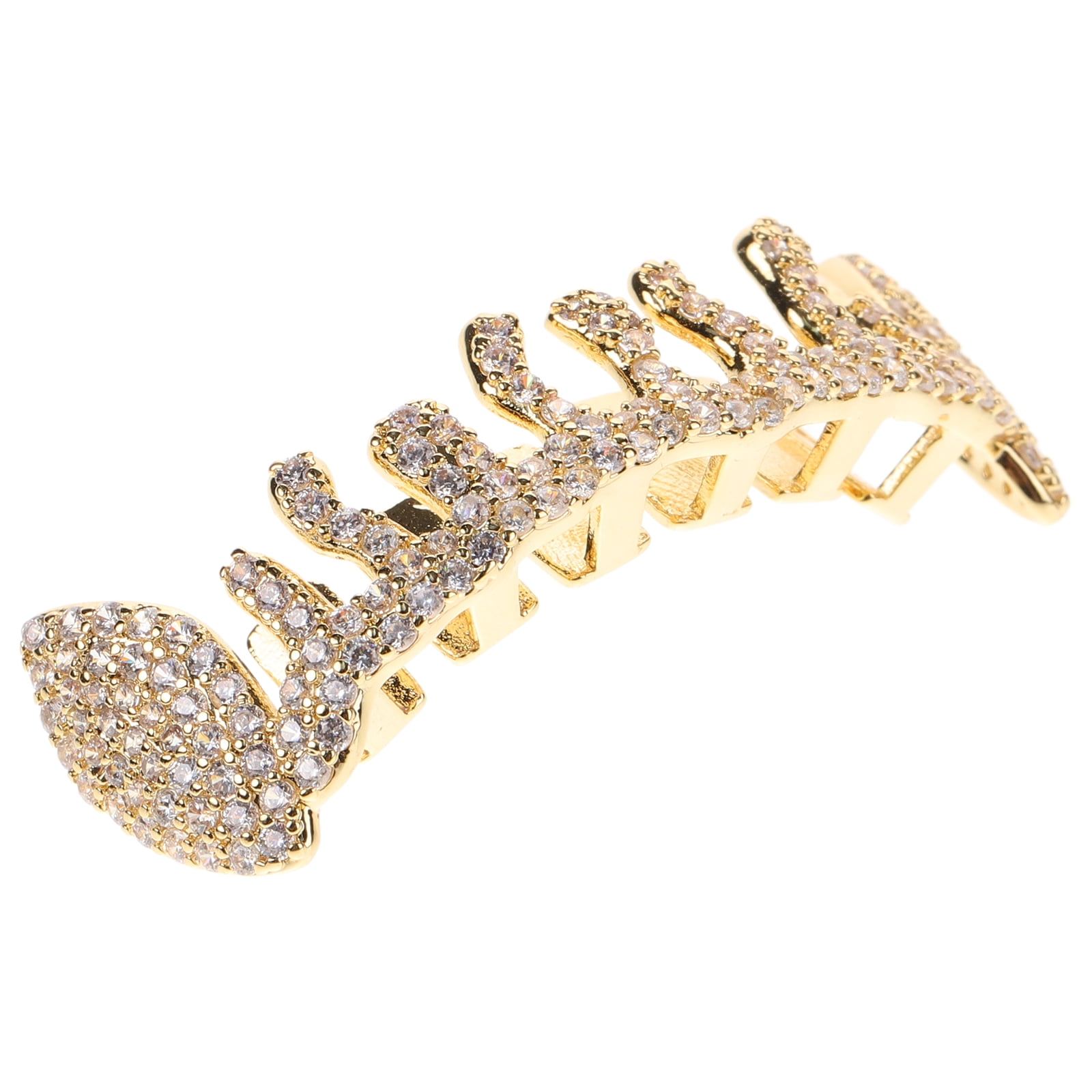 HOMEMAXS Rapper Teeth Accessories Irregular Gold Braces Clip-on Tooth ...