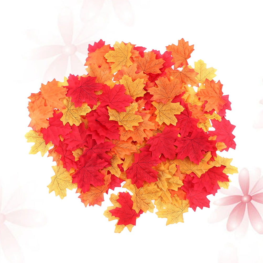 HOMEMAXS 500-Piece Realistic Artificial Maple Leaves for Home Decor ...