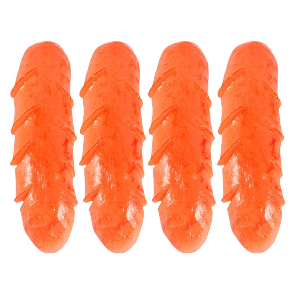 HOMEMAXS Realistic Hot Dog Prop for Decor Made of PVC Orange Color Adds ...