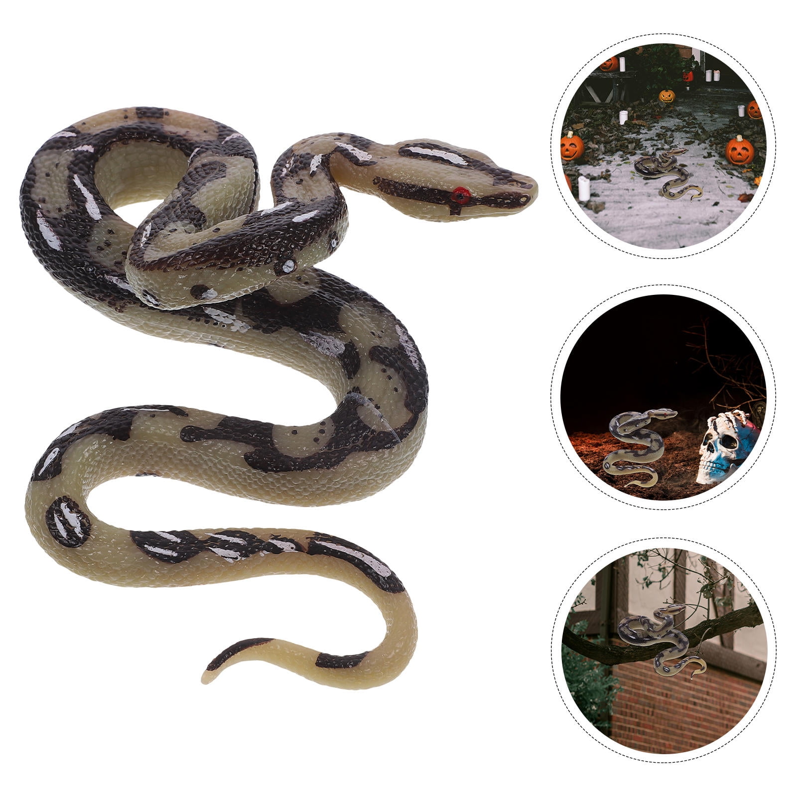 HOMEMAXS Realistic Snake Model Toy 2pcs Scary Creepy Prank Halloween Simulation Snake - Walmart.com