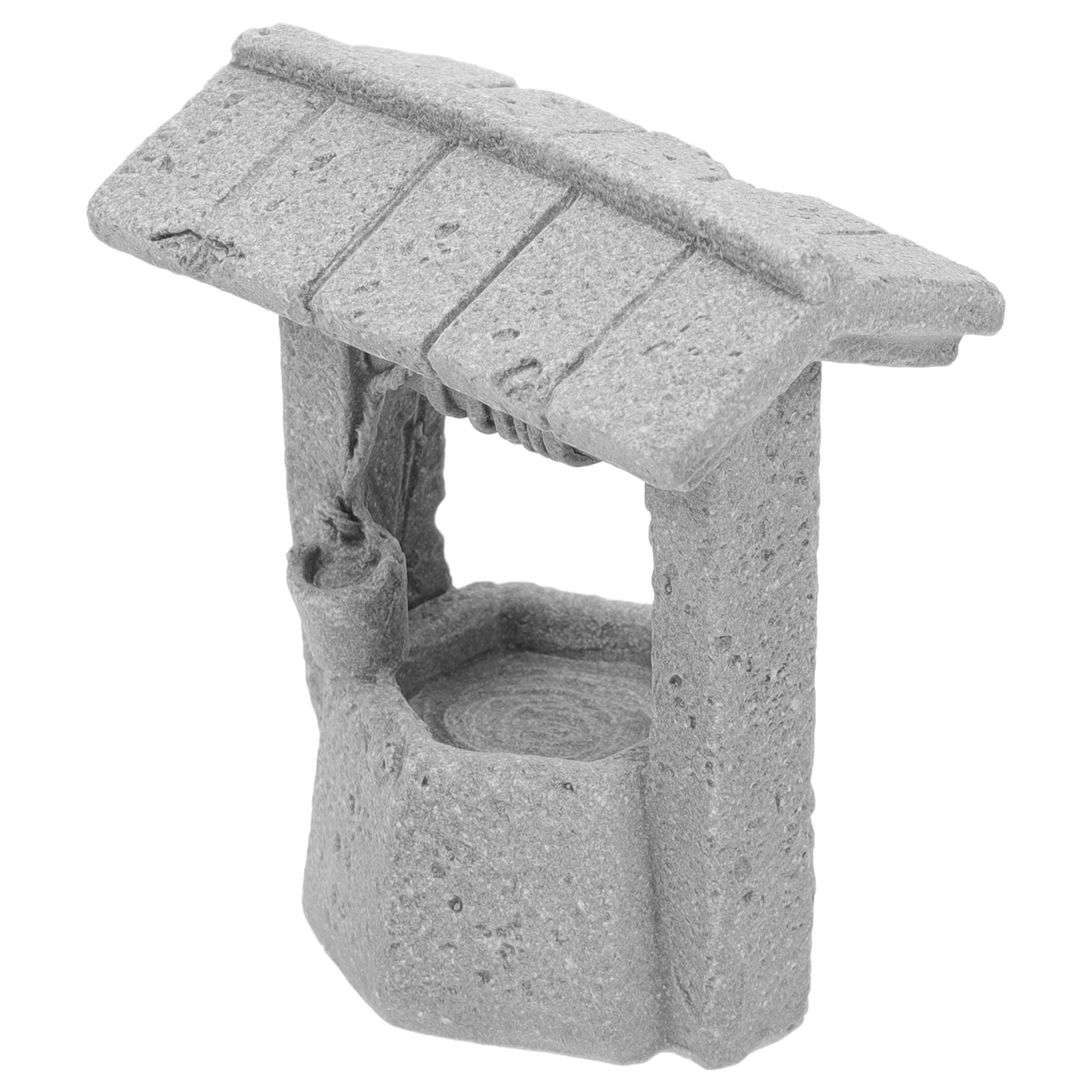 HOMEMAXS Realistic Water Well Figurine Miniature Water Well Figurines ...