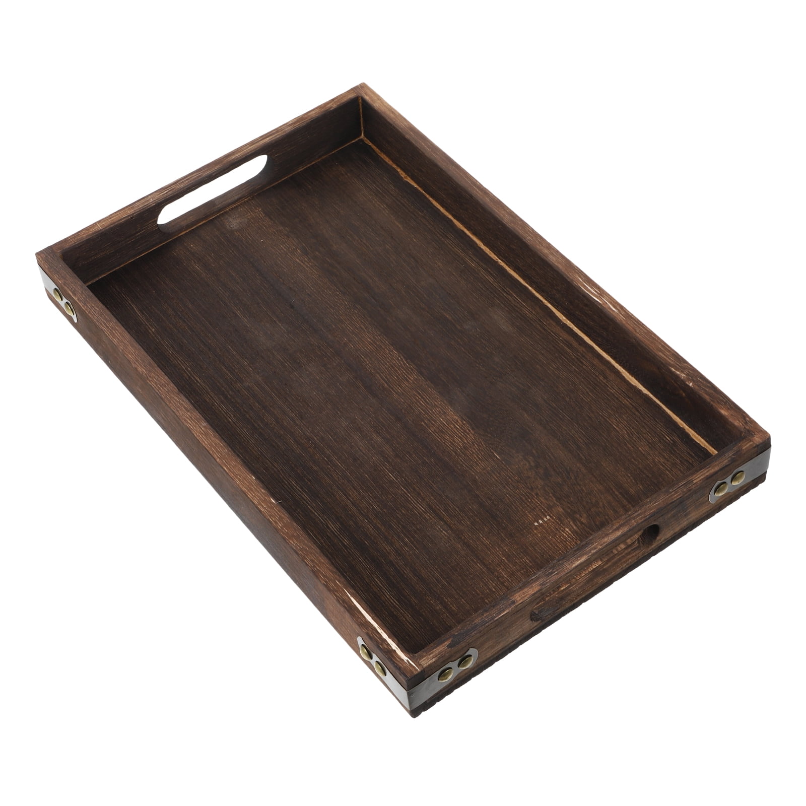 HOMEMAXS Rectangular Serving Tray Bread Coffee Mugs Vertical Blind ...