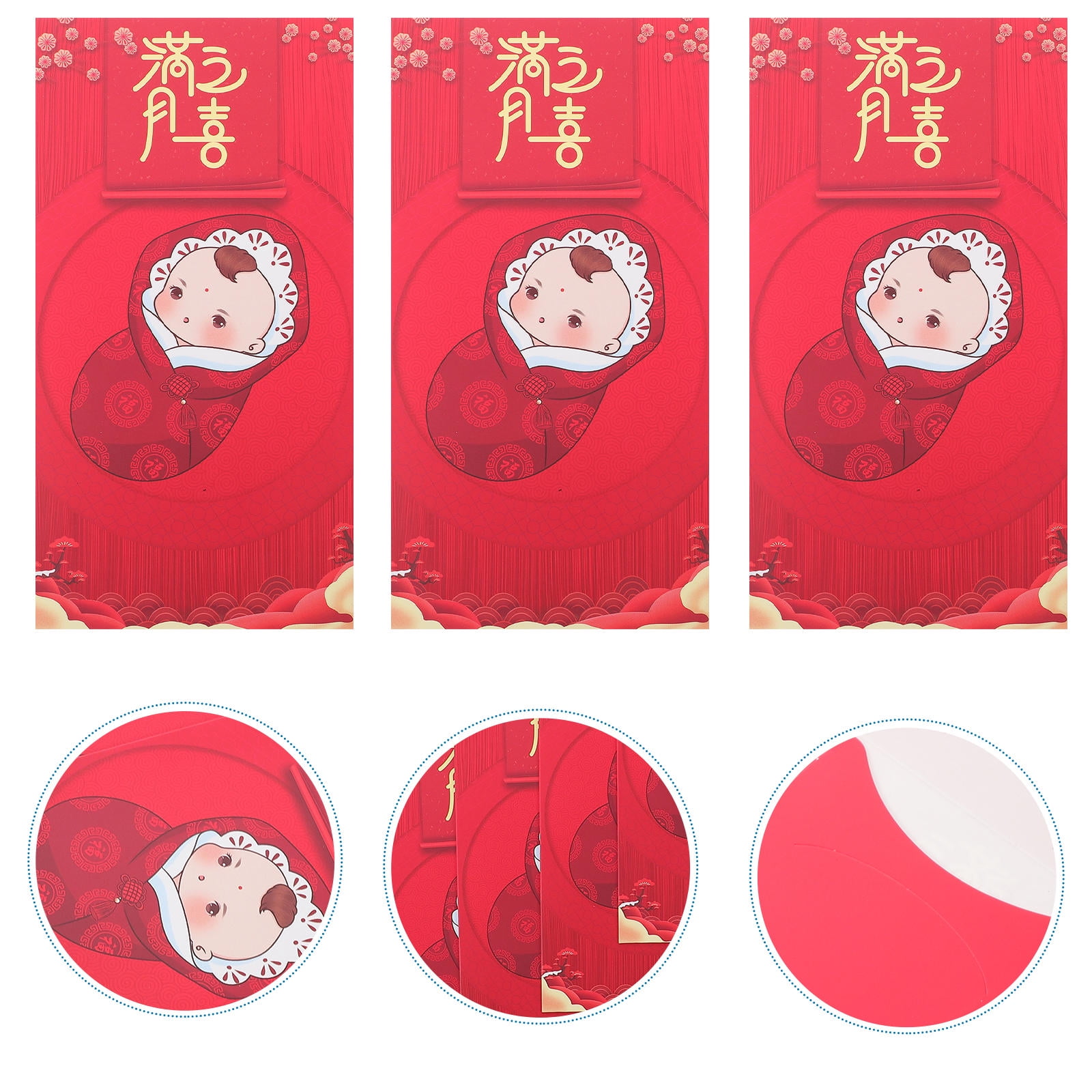 Red Envelopes for Kids Birthday Present with Lovely Patterns 30 Pcs Red ...