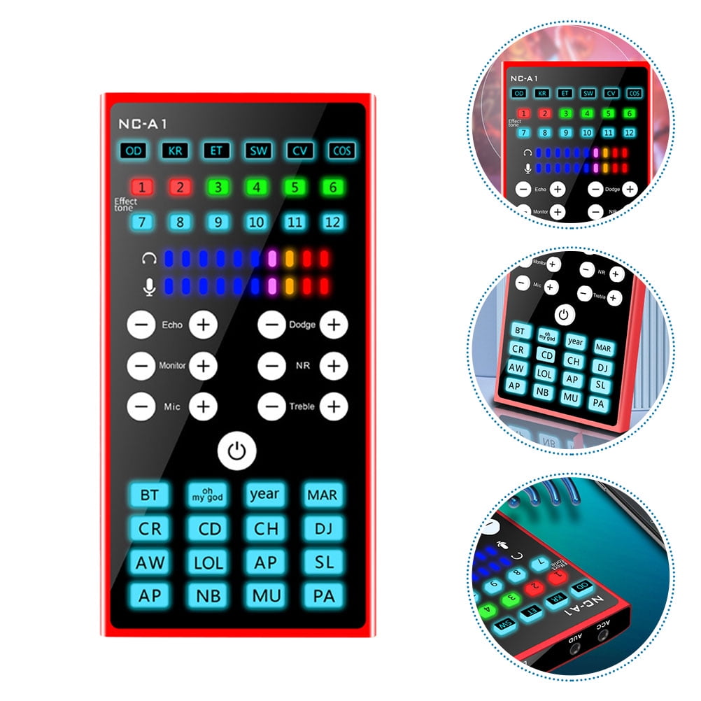 HOMEMAXS Red Metal Voice Changer with Dual DSP Noise Reduction for ...