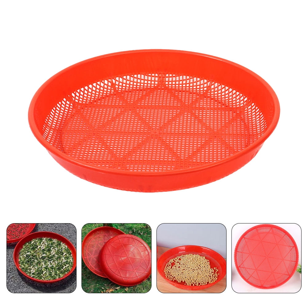 HOMEMAXS Red Plastic Grain Sifter for Gardening Efficient Water ...