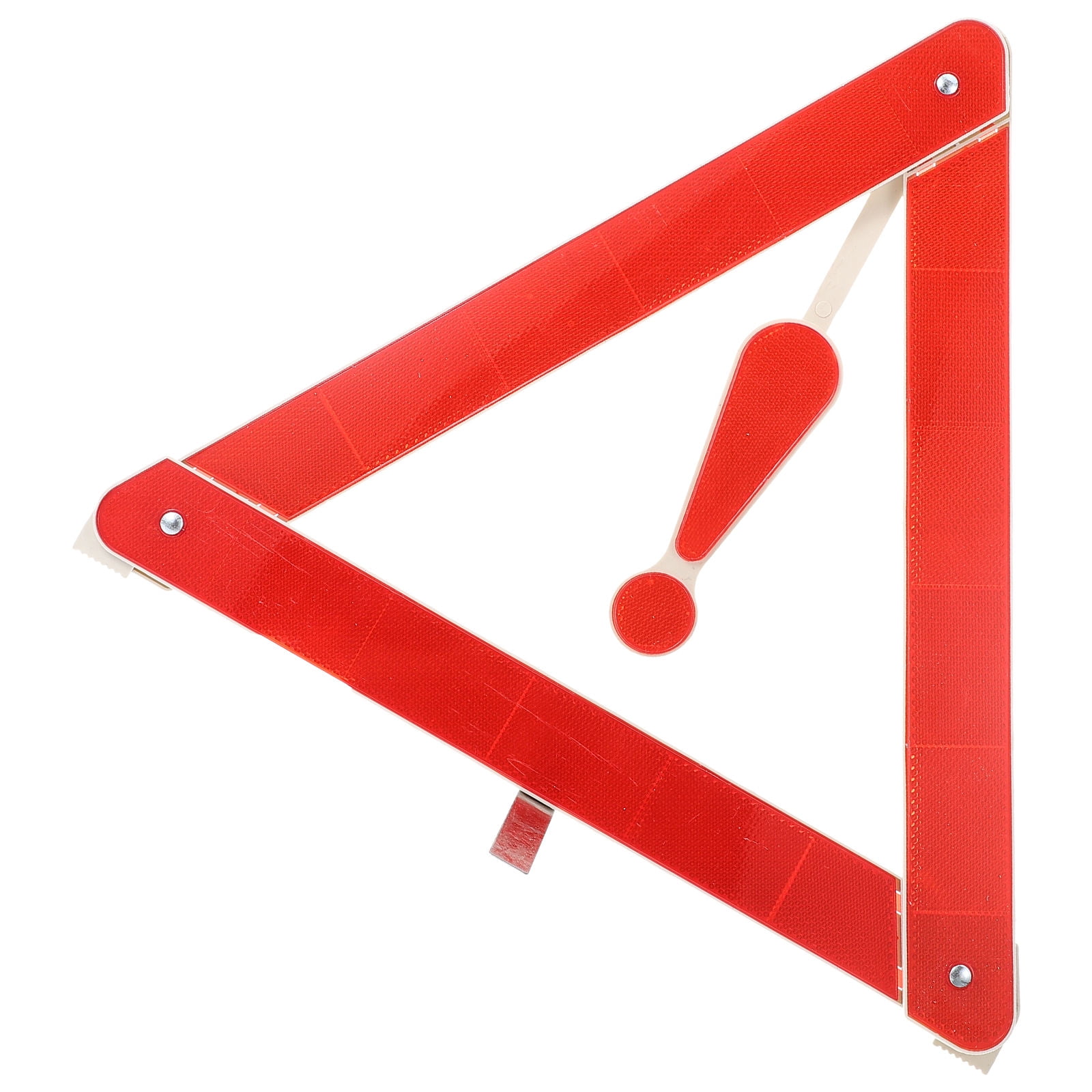HOMEMAXS Red Reflective Safety Triangle for Car Use Emergency Warning ...