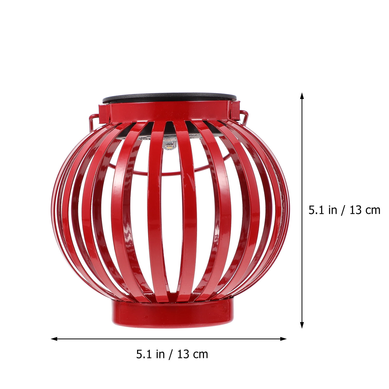 HOMEMAXS Red Solar Light Decorative Garden Lantern Lamp Waterproof ...