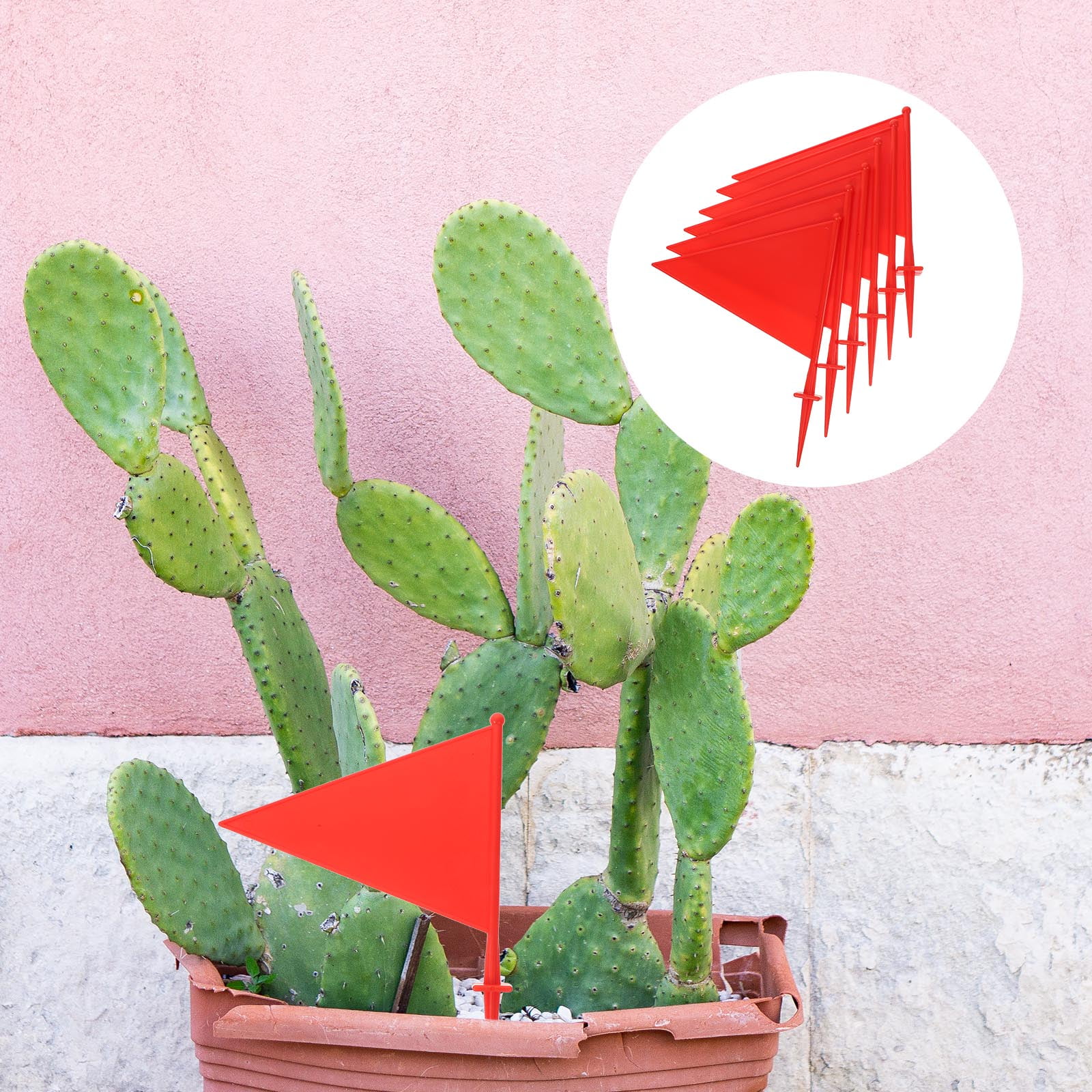 Red Sprinkler Flags 6Pcs Durable ABS Yard Marking Flags for Cheering ...